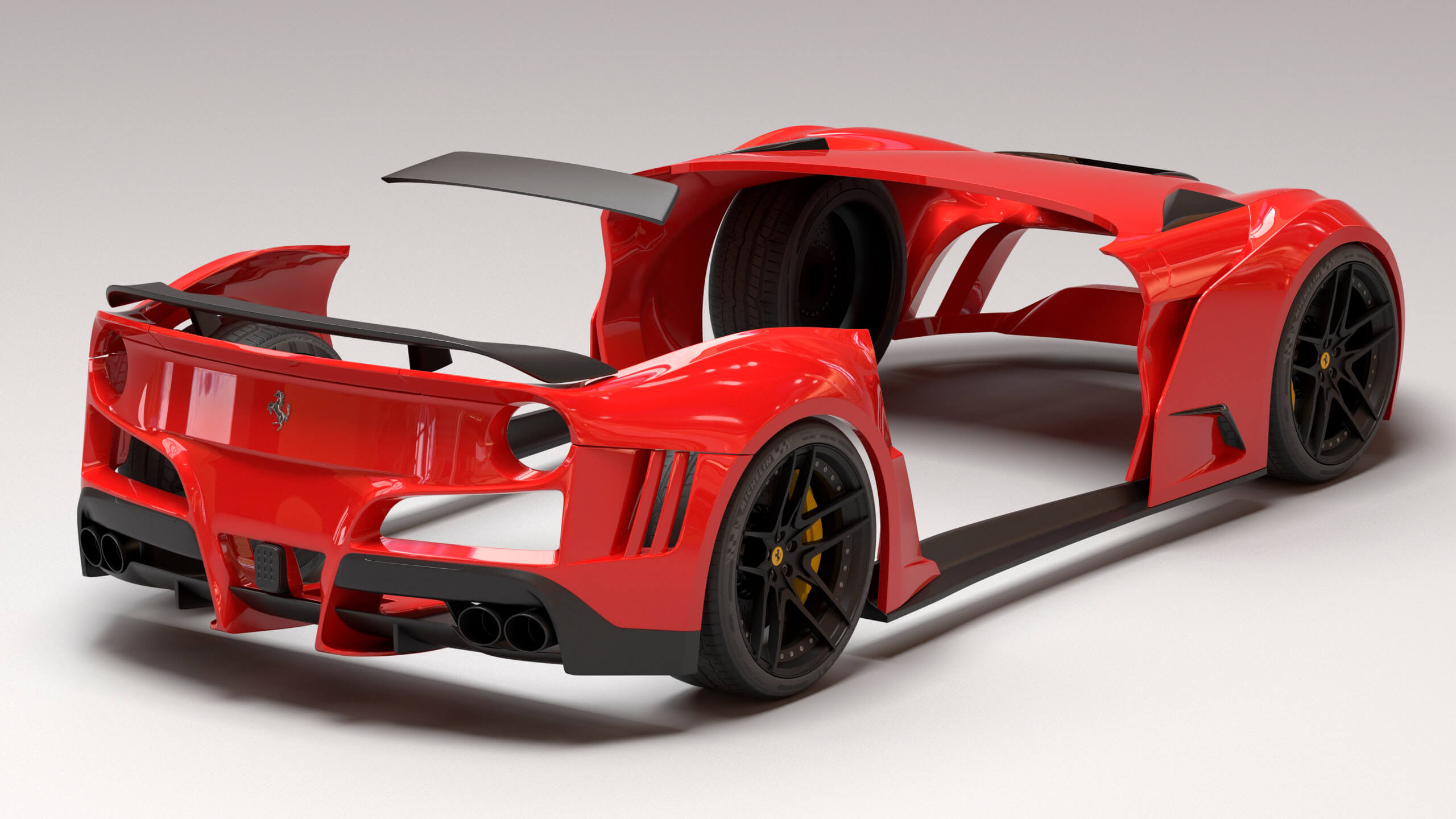 F12 Novitec Rosso N-Largo S Body Kit 3D Model by bayazoff