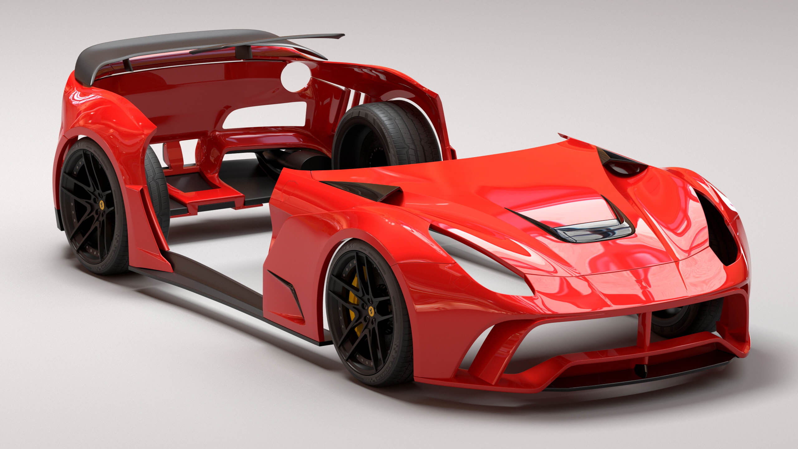 F12 Novitec Rosso N-Largo S Body Kit 3D Model by bayazoff