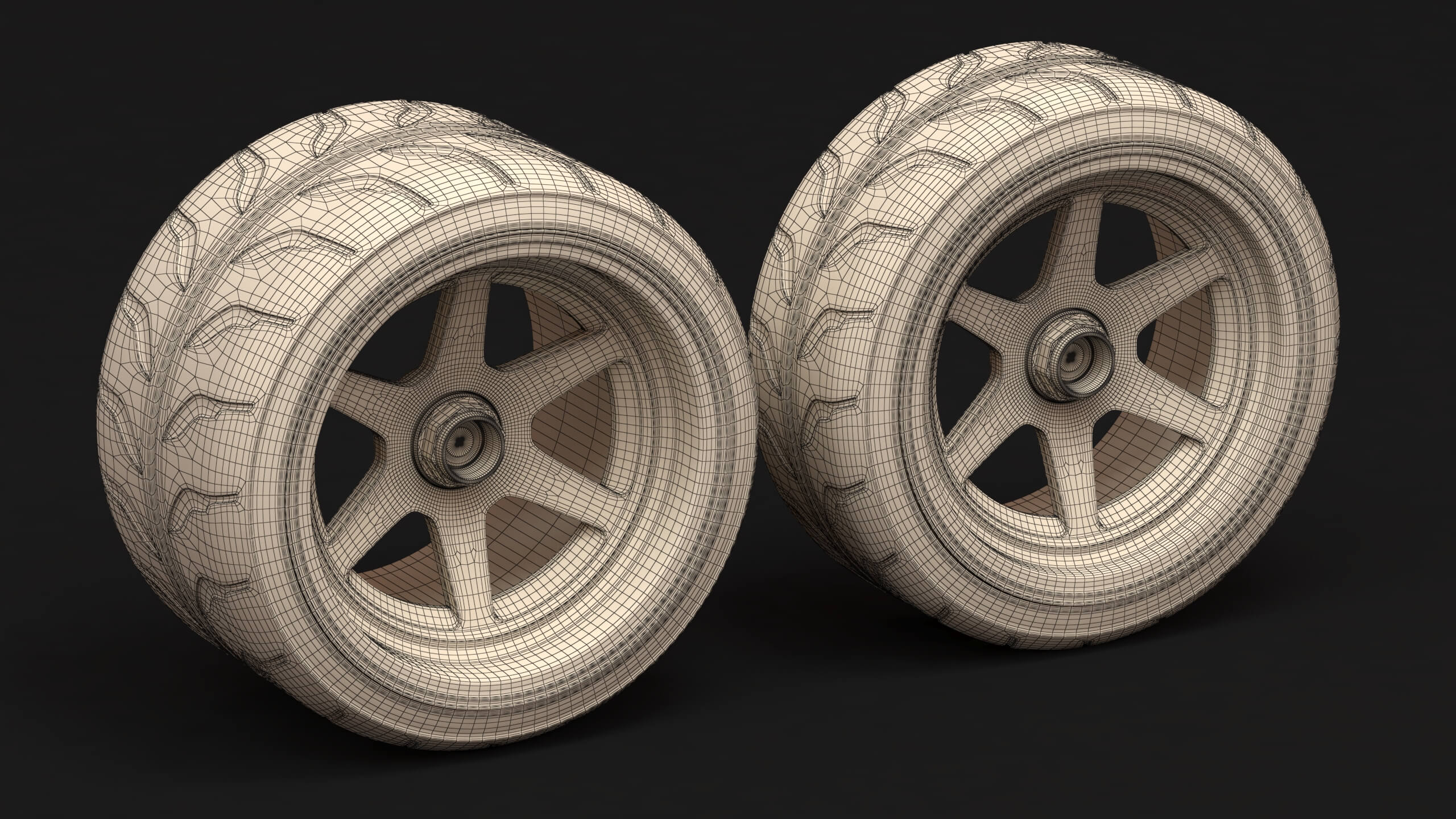F40 Liberty Walk Wheels Standalone - 3D Model by bayazoff