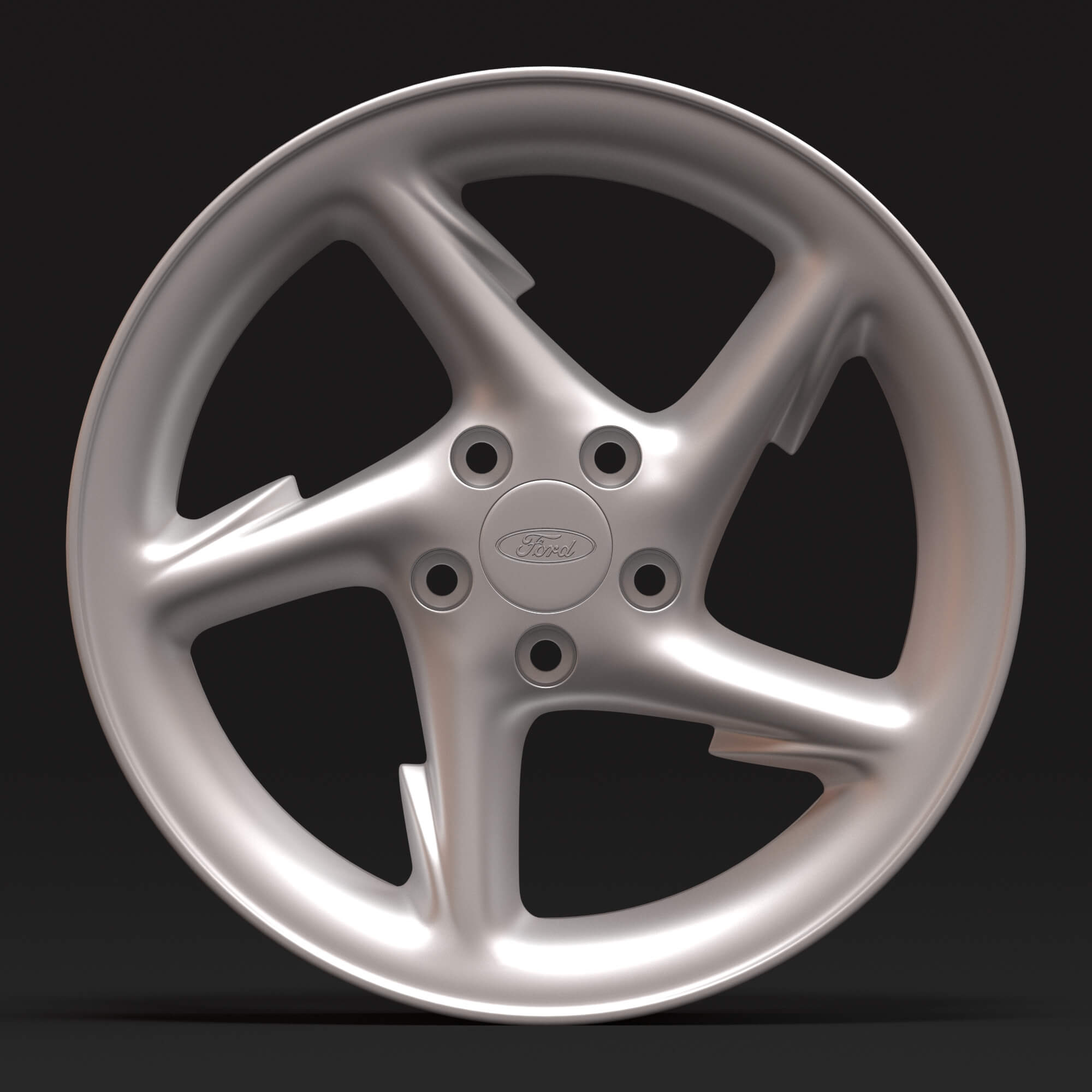 Falcon EF Sharkfin Wheel - 3D Print Model by bayazoff