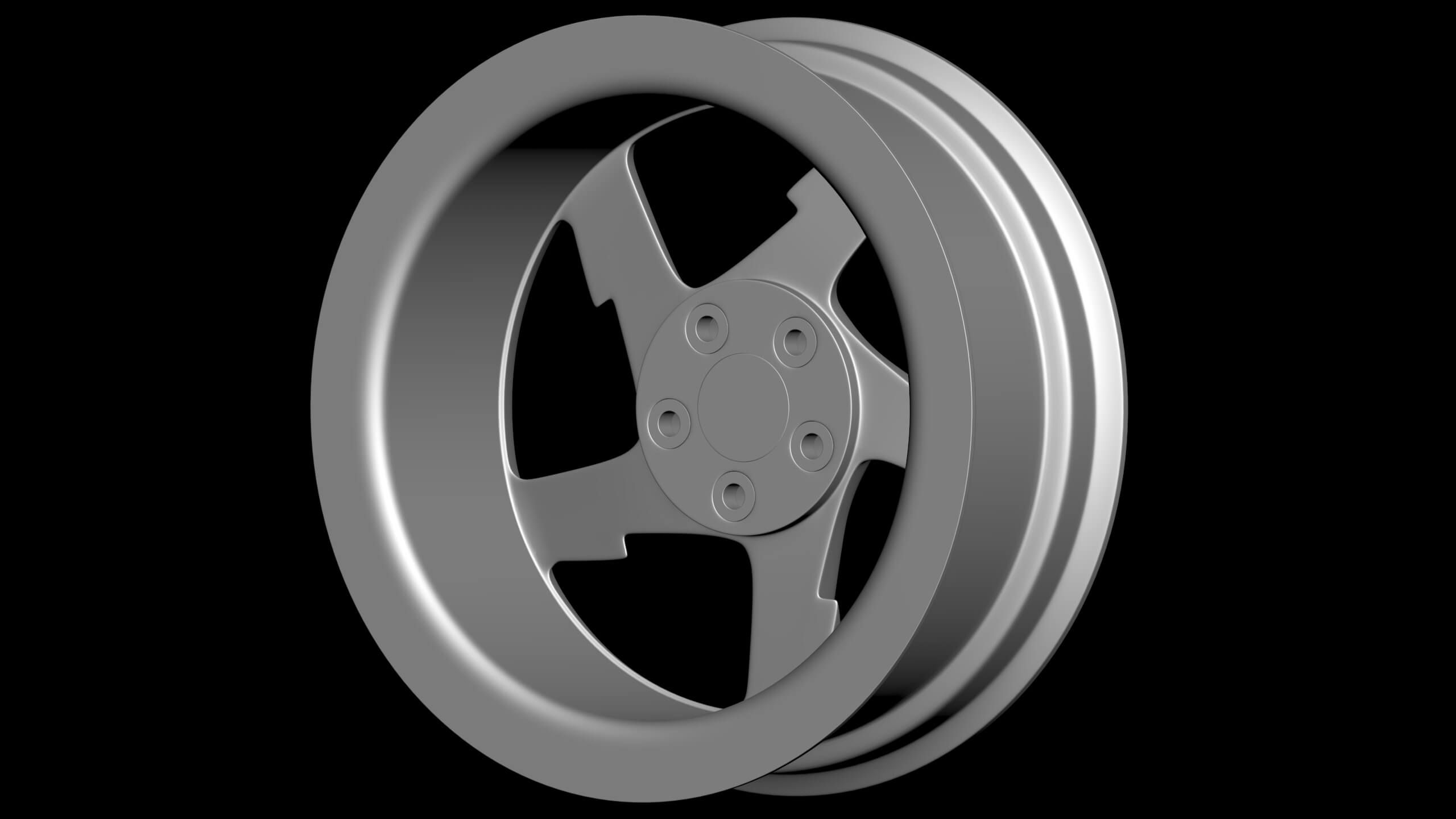 Falcon EF Sharkfin Wheel - 3D Print Model by bayazoff
