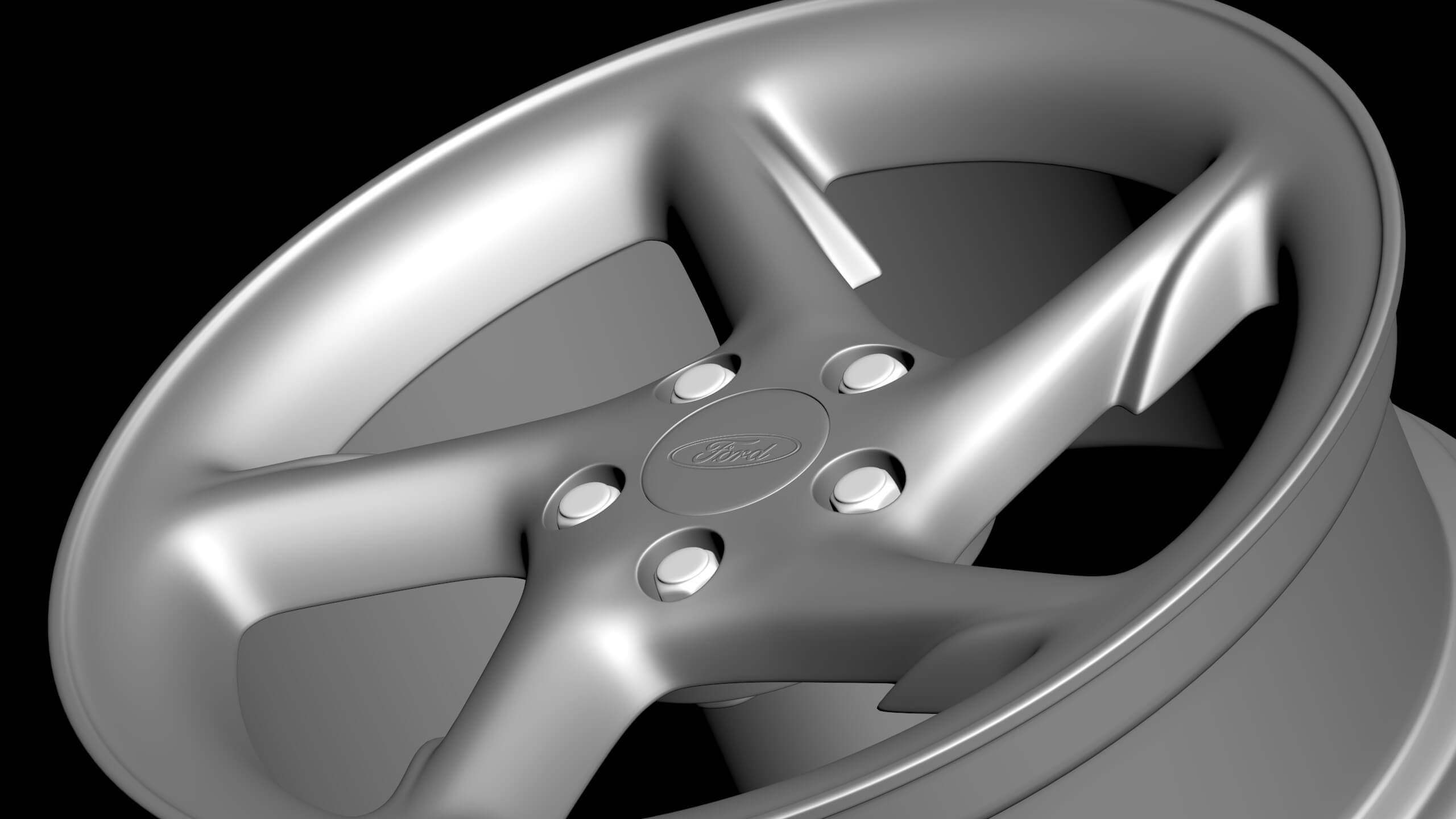 Falcon EF Sharkfin Wheel - 3D Print Model by bayazoff