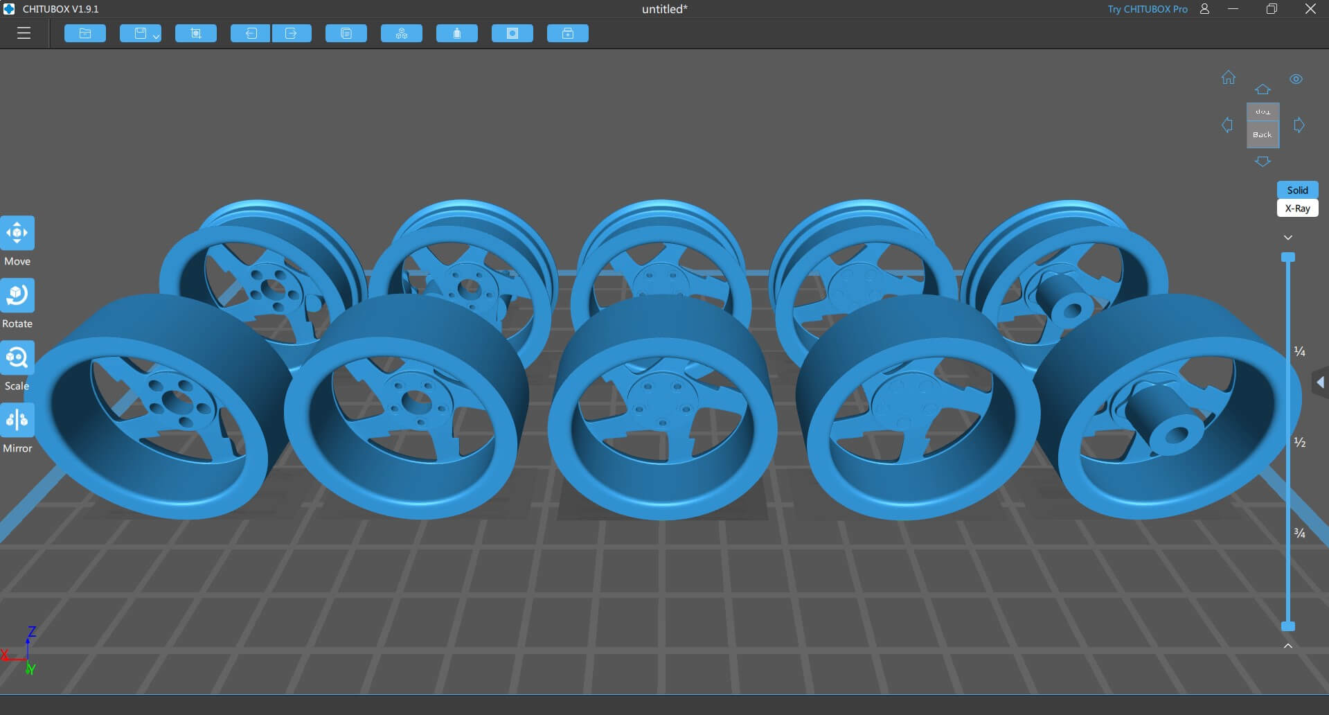 Falcon EF Sharkfin Wheel - 3D Model by bayazoff