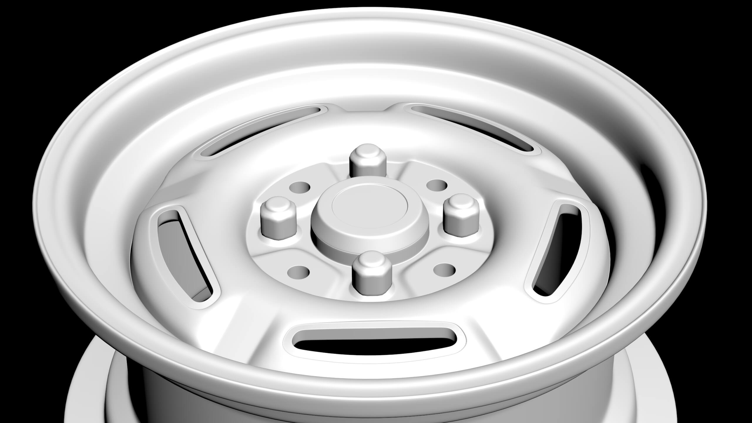 Fiesta MK2 6J Steel Wheels - 3D Model by bayazoff