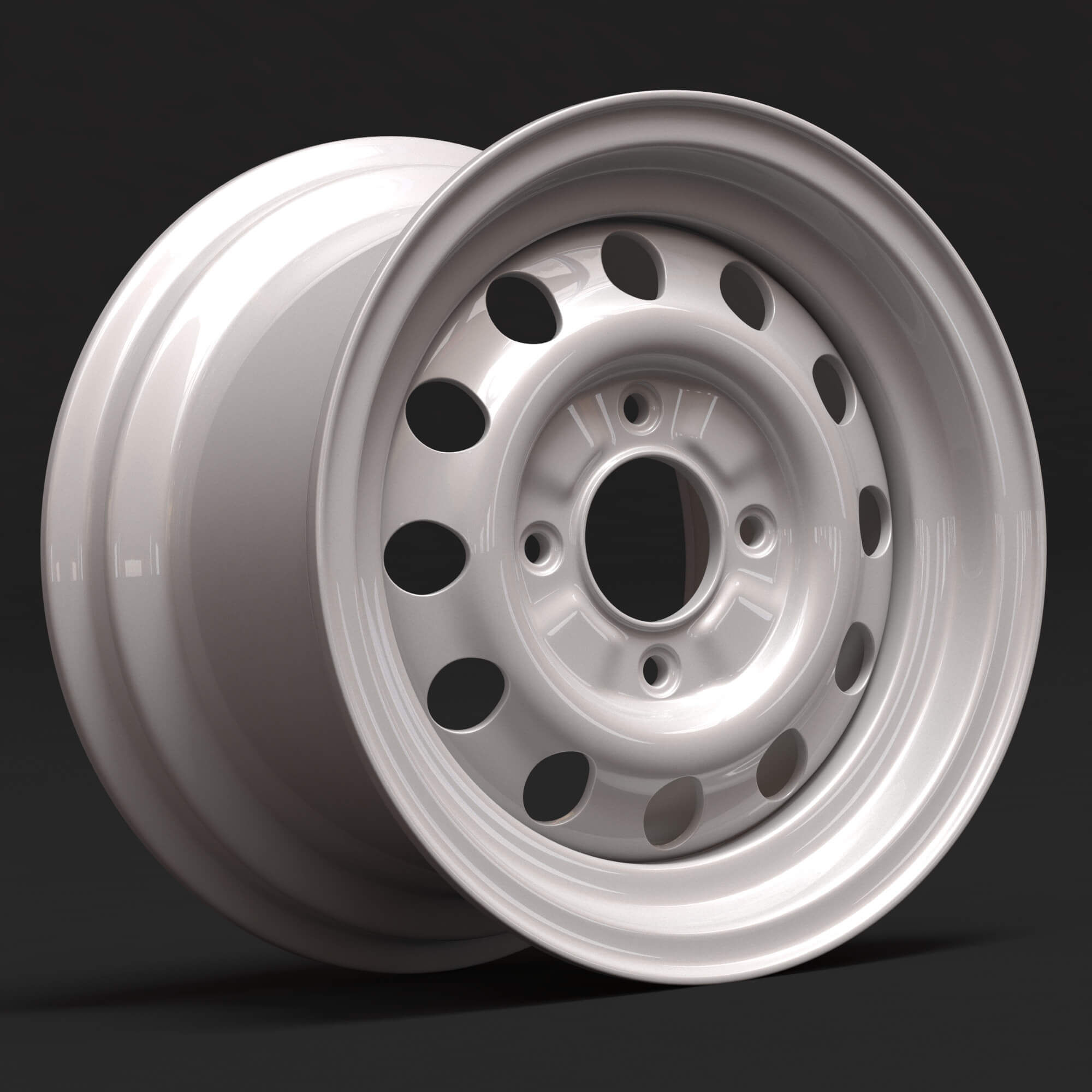Fiesta MK2 Steel Rim Printable - 3D Model by bayazoff