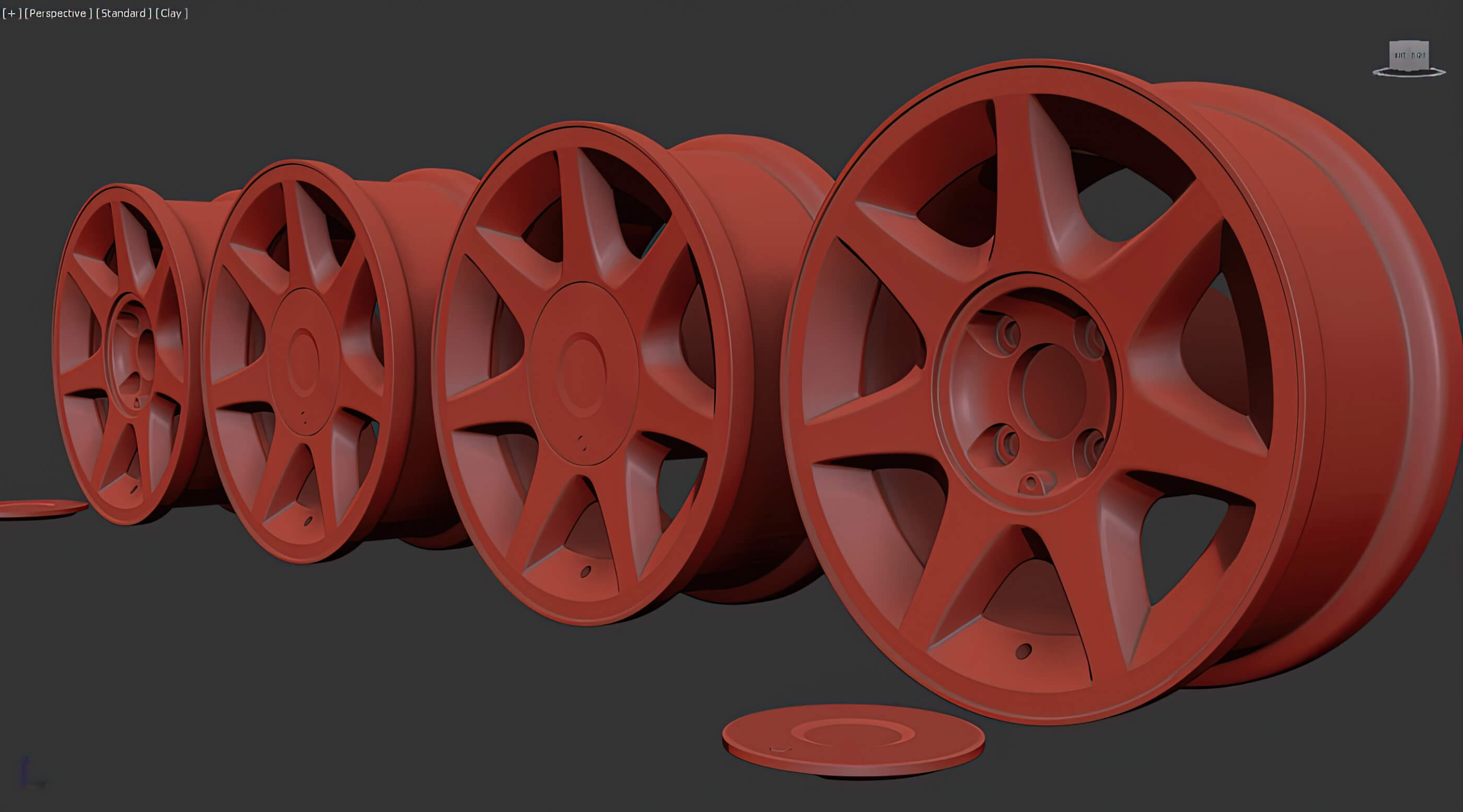 Ford RS 7 Rim Concave Printable - 3D Model by bayazoff