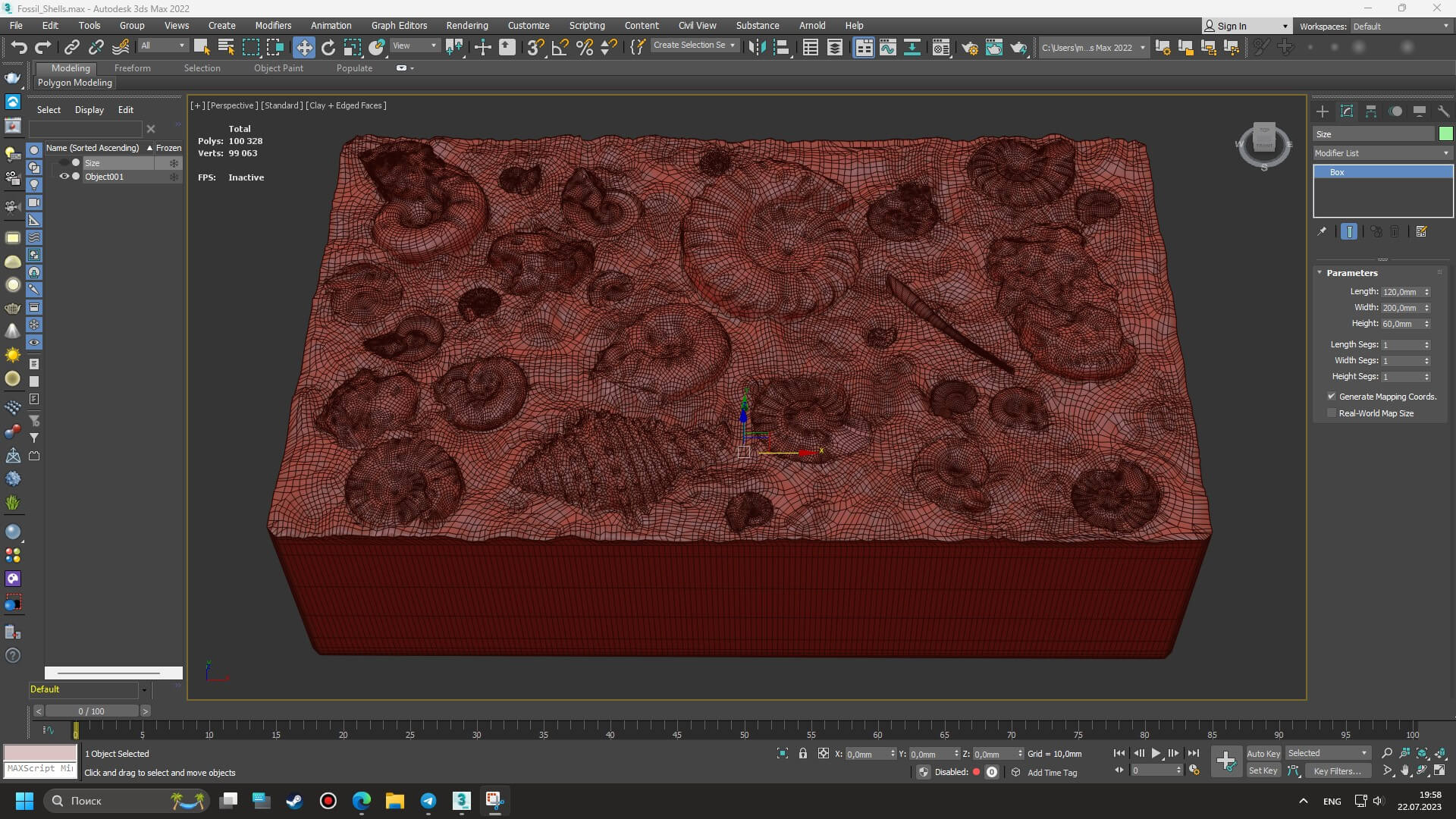 Fossil Shells Mold - 3D Model by bayazoff