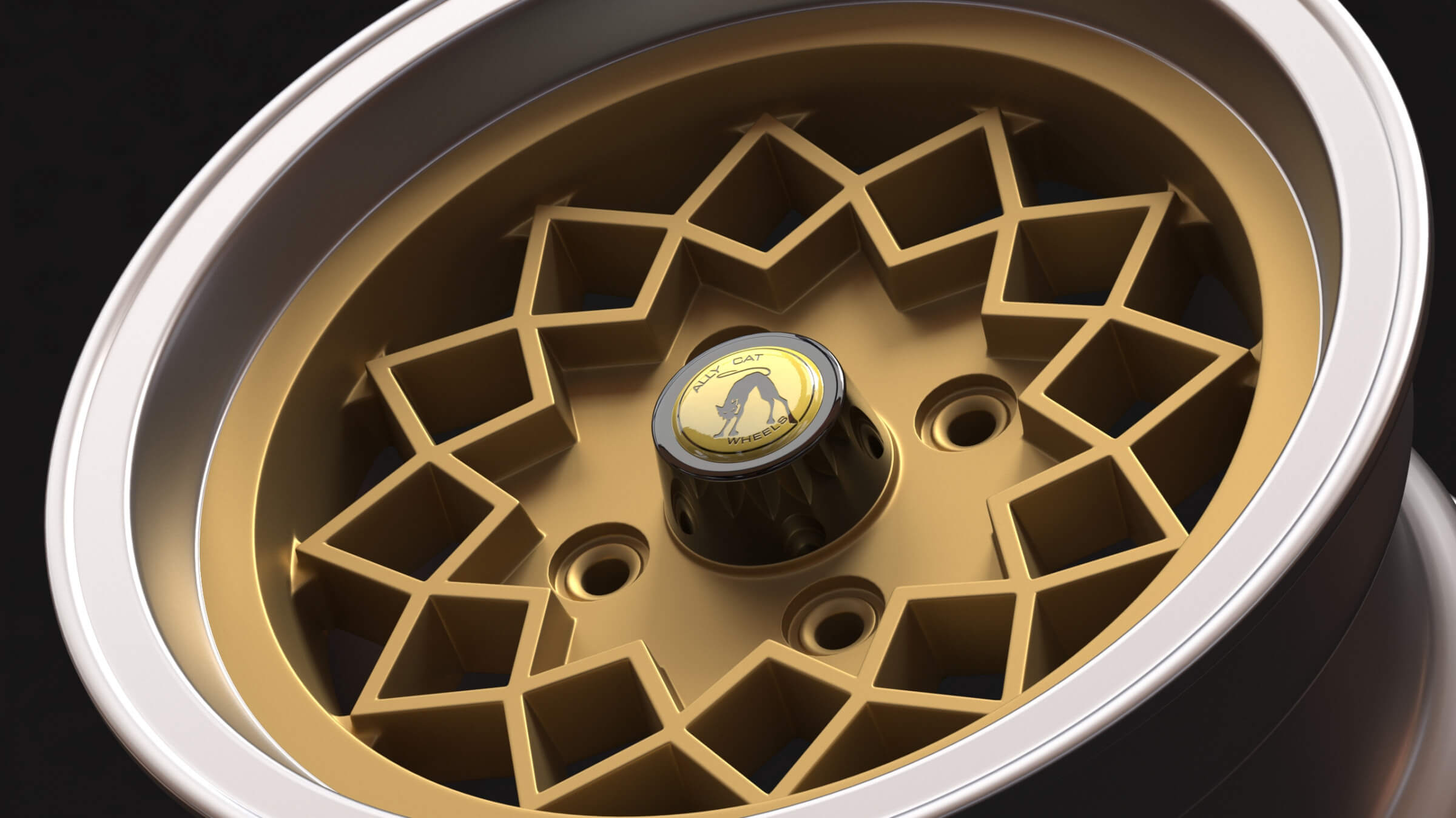 Ally Cat Wheel 3D Render, Digital Art by bayazoff