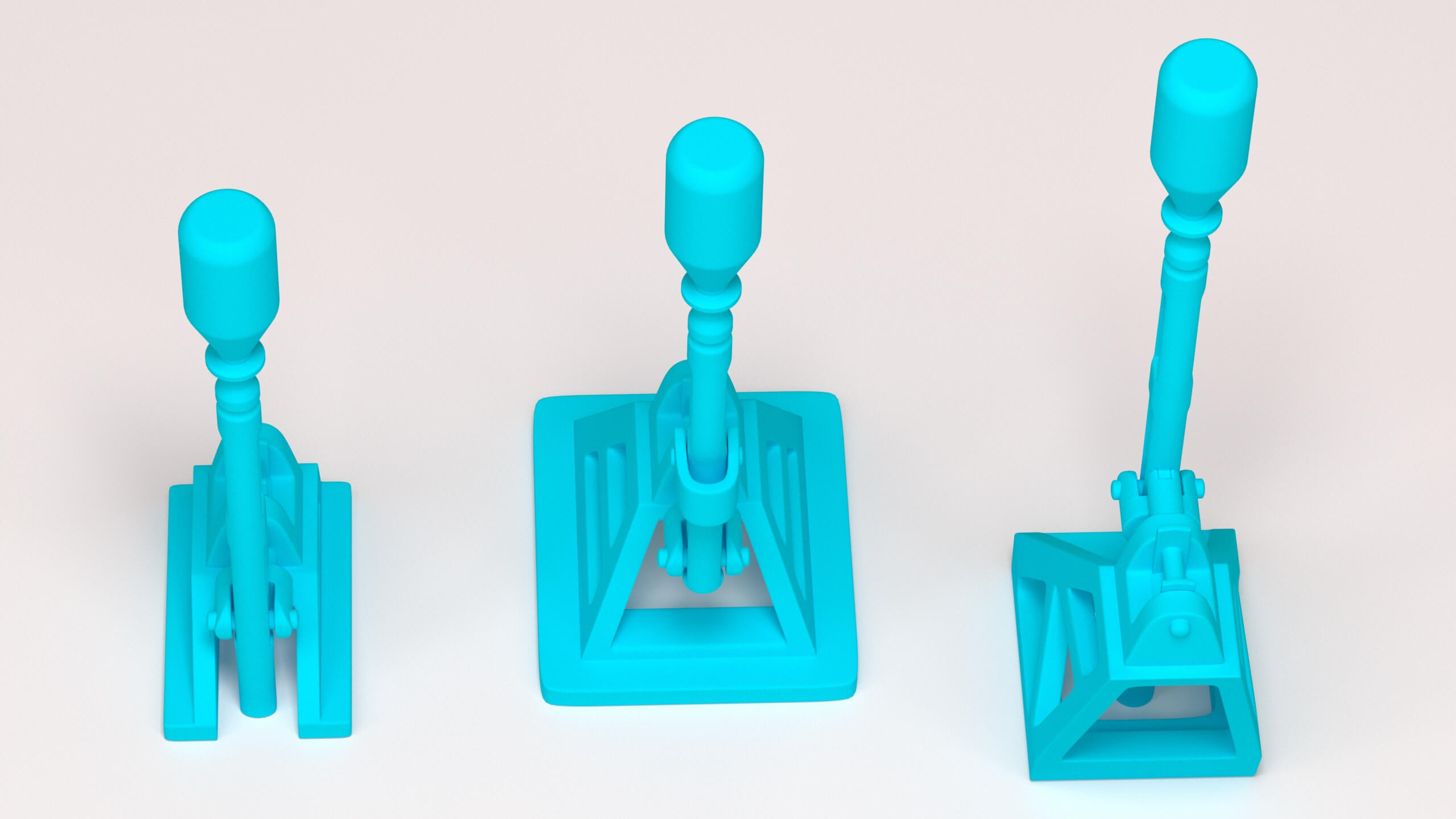 Gears Levers Kit - 3D Model by bayazoff