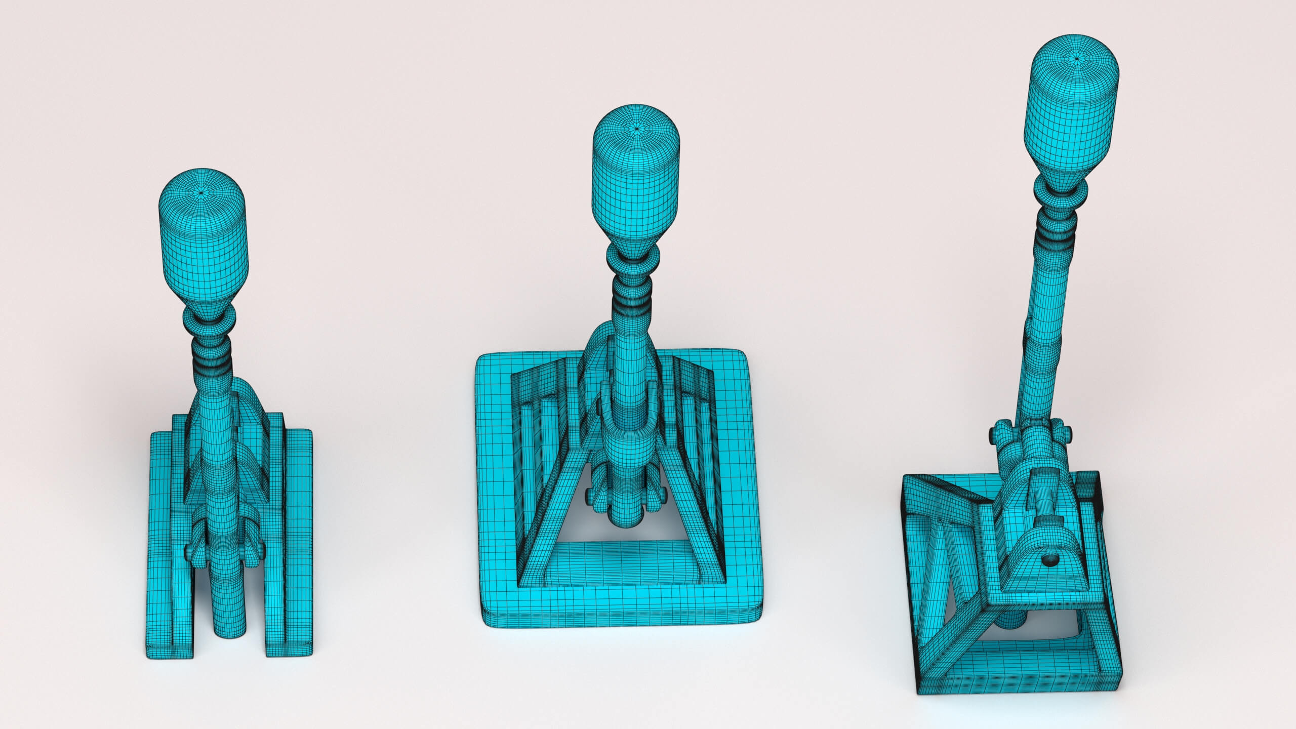 Gears Levers Kit - 3D Model by bayazoff