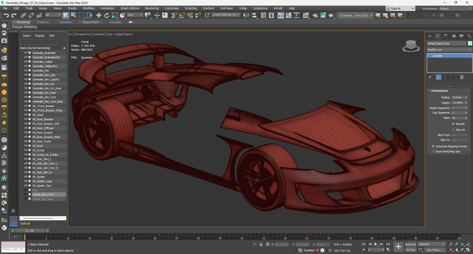 Gemballa Mirage GT Kit - 3D Model by bayazoff