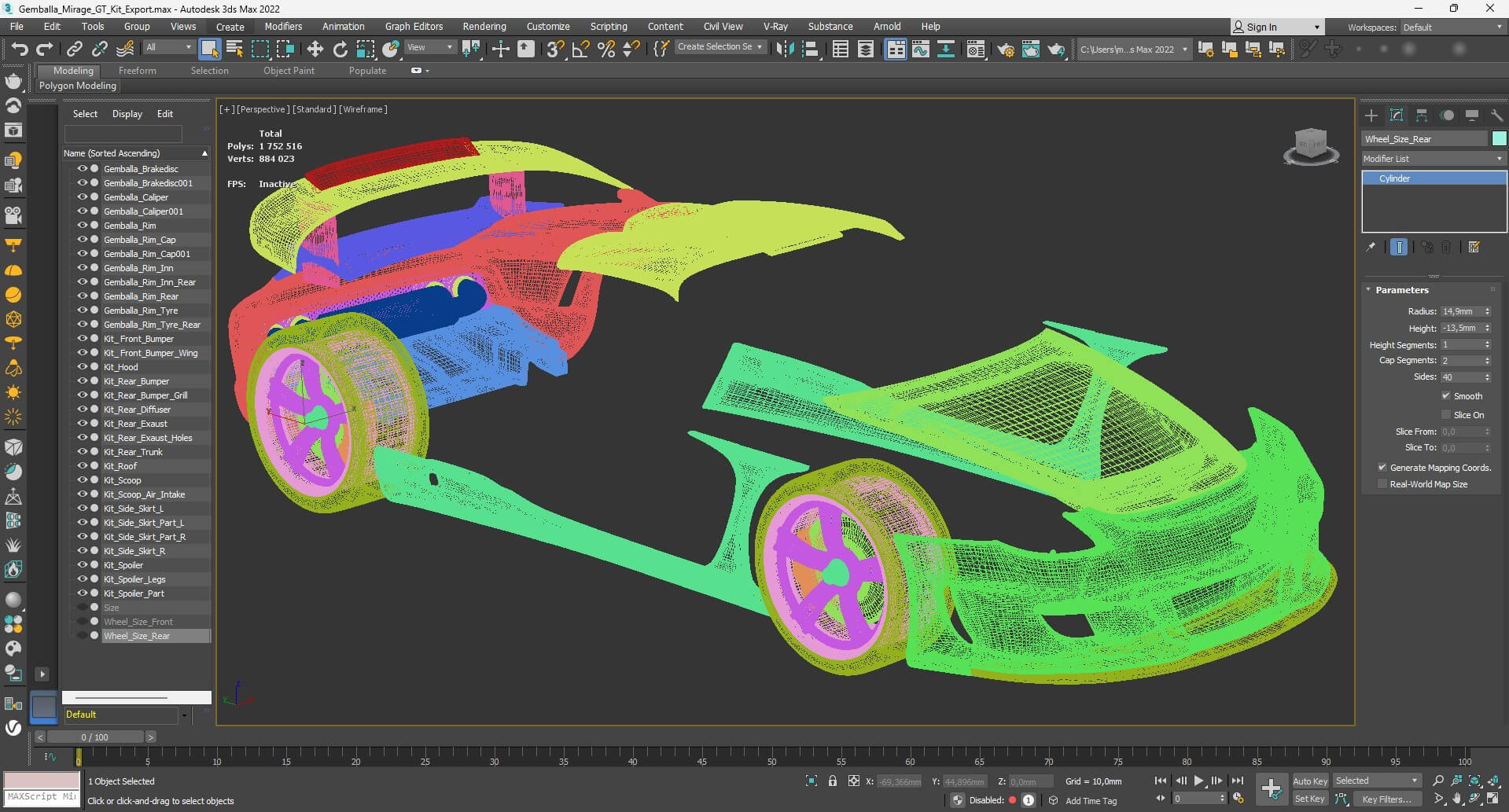 Gemballa Mirage GT Kit - 3D Model by bayazoff