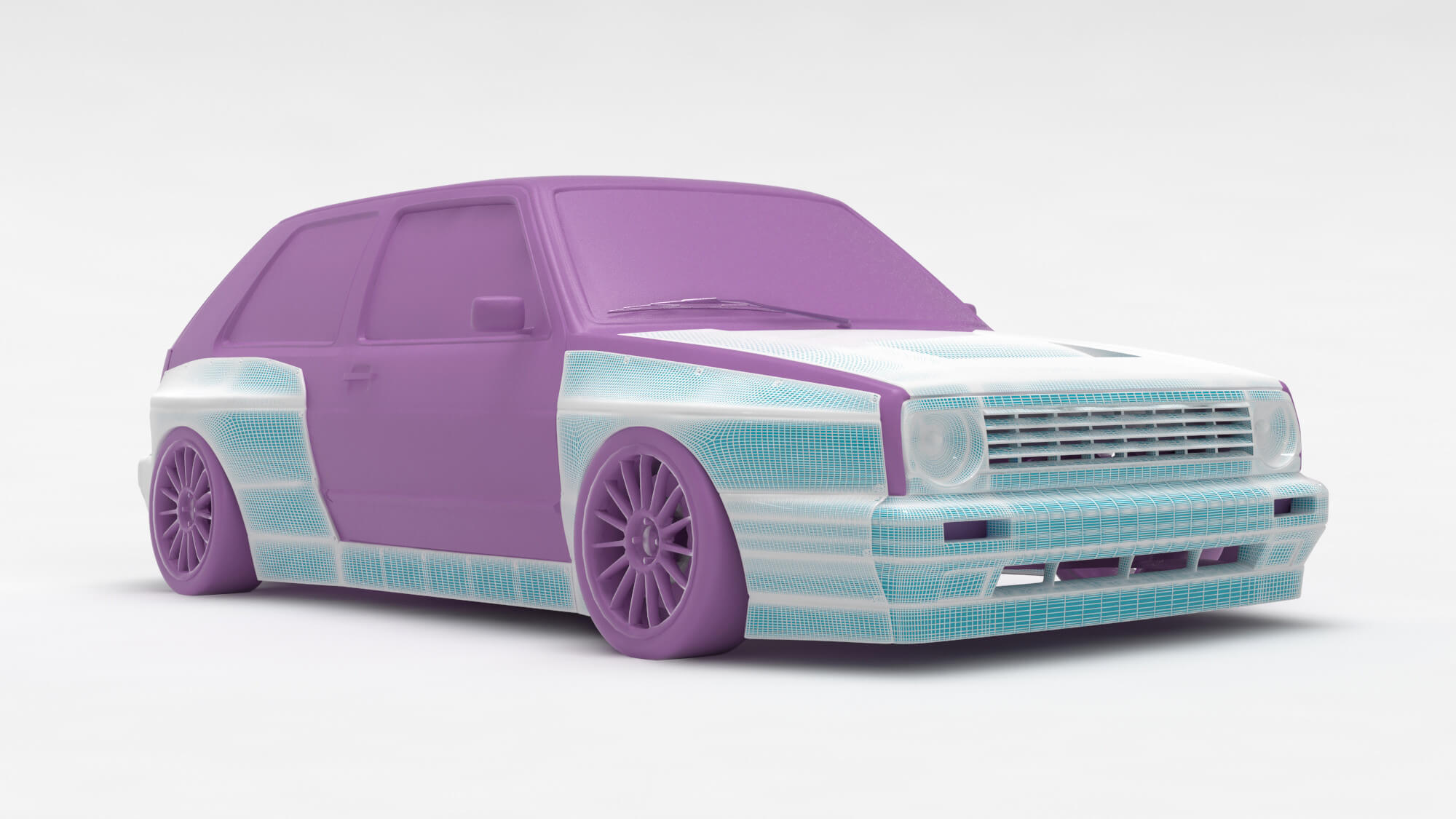 Golf 2 Pandem Print Kit - 3D Model by bayazoff