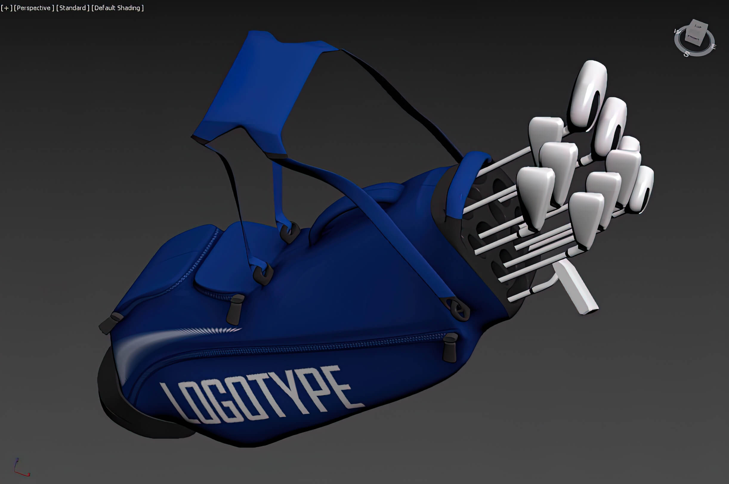 Golf Bag Printable Plus Set of Clubs - 3D Model by bayazoff