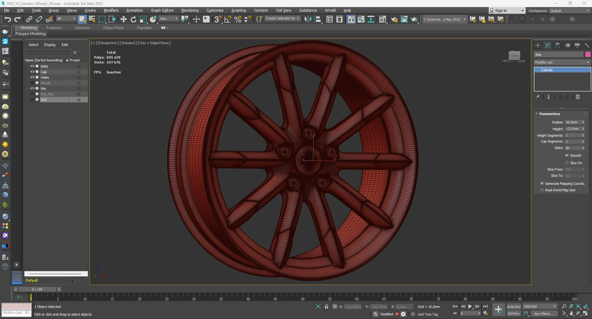 HSV VS Senator 20' Wheels - 3D Model by bayazoff
