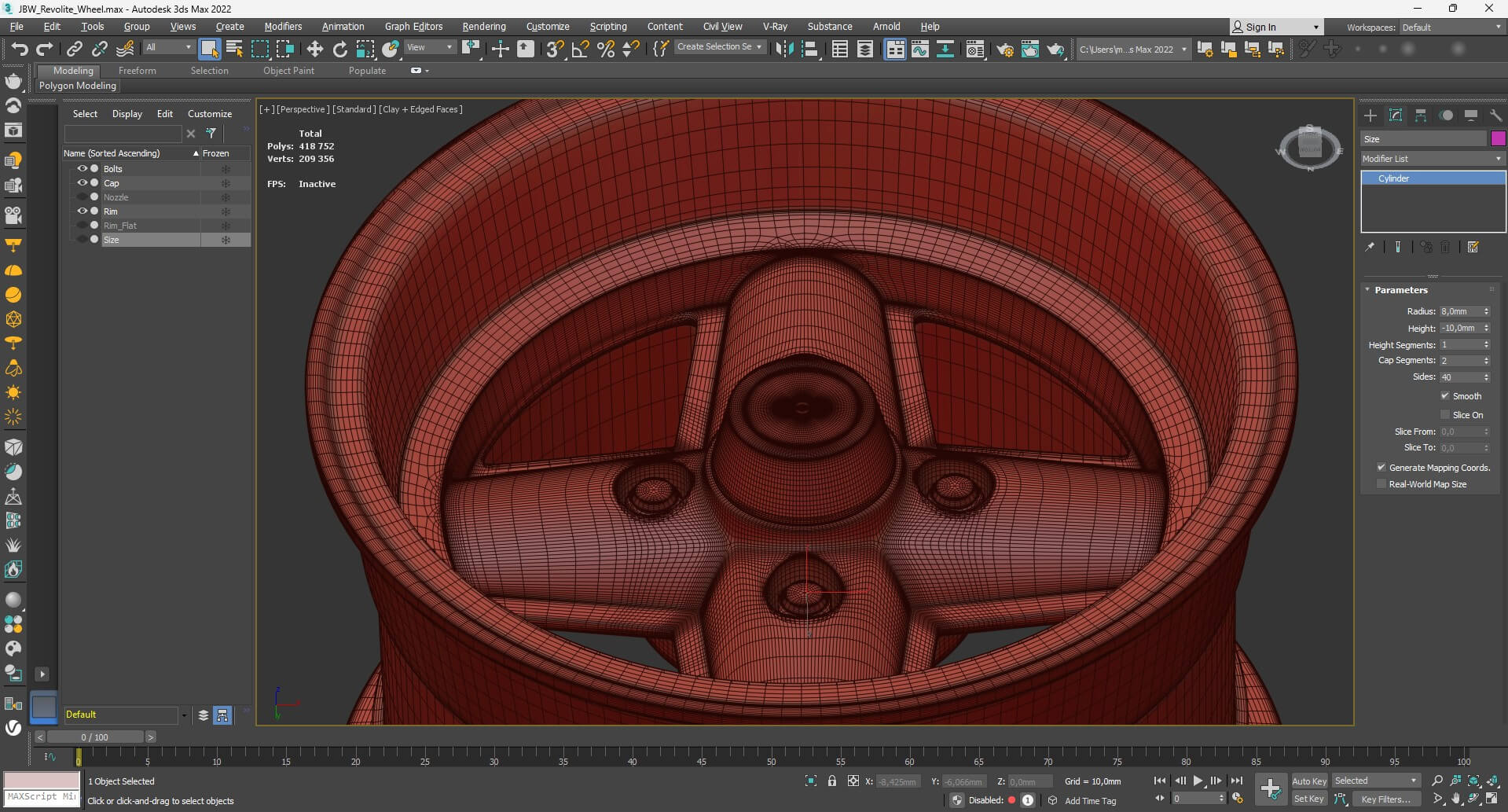 JBW Revolite Wheel - 3D Print Model by bayazoff
