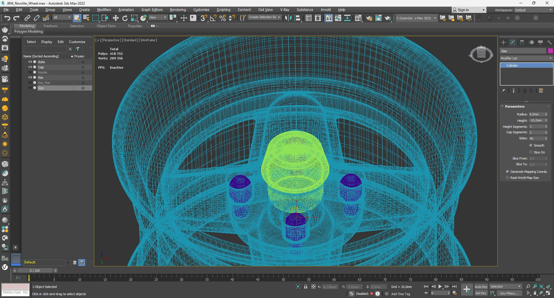 JBW Revolite Wheel - 3D Print Model by bayazoff