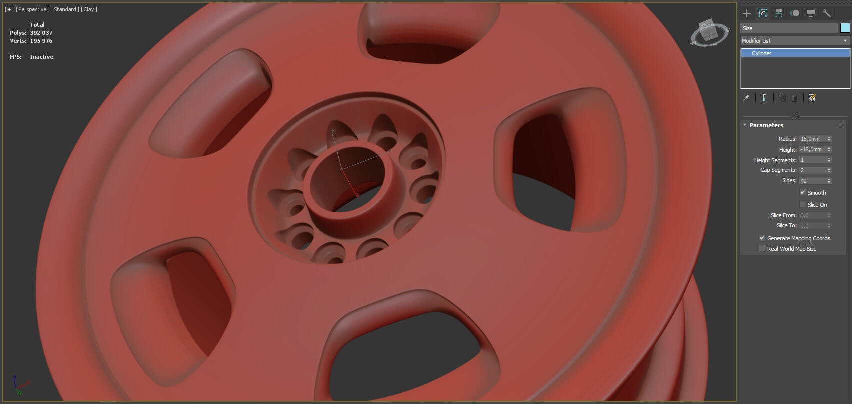 Lorinser RSK3 Rim Printable - 3D Print Model by bayazoff