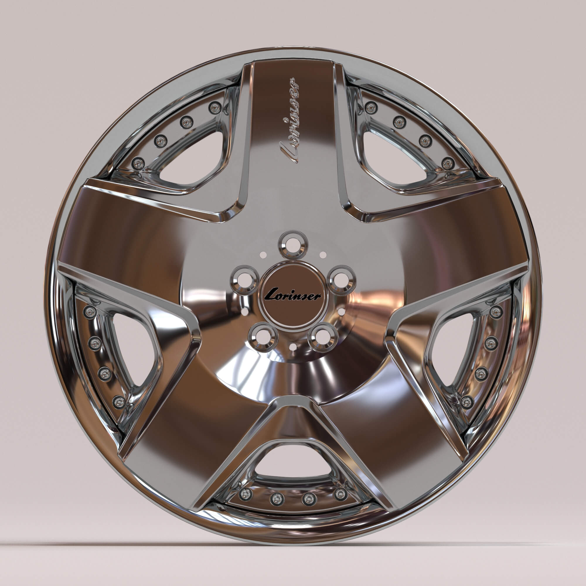 Lorinser RSK6 Wheel - 3D Model by bayazoff