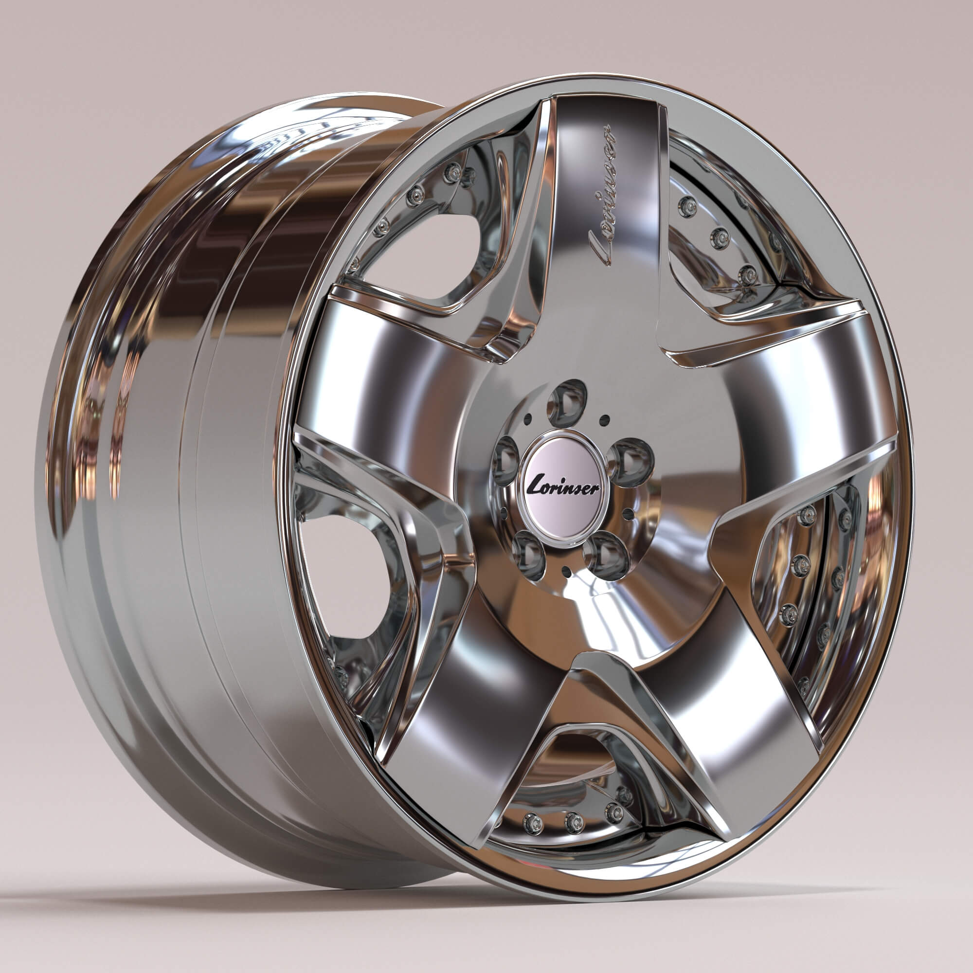 Lorinser RSK6 Wheel - 3D Model by bayazoff