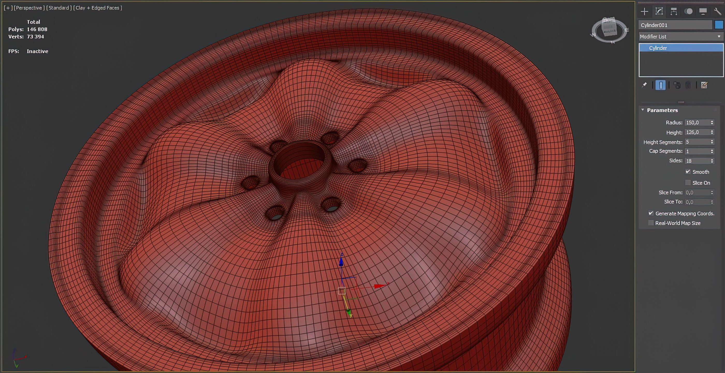 Lotus Wobbly Web Six Bolts Rim - 3D Model by bayazoff