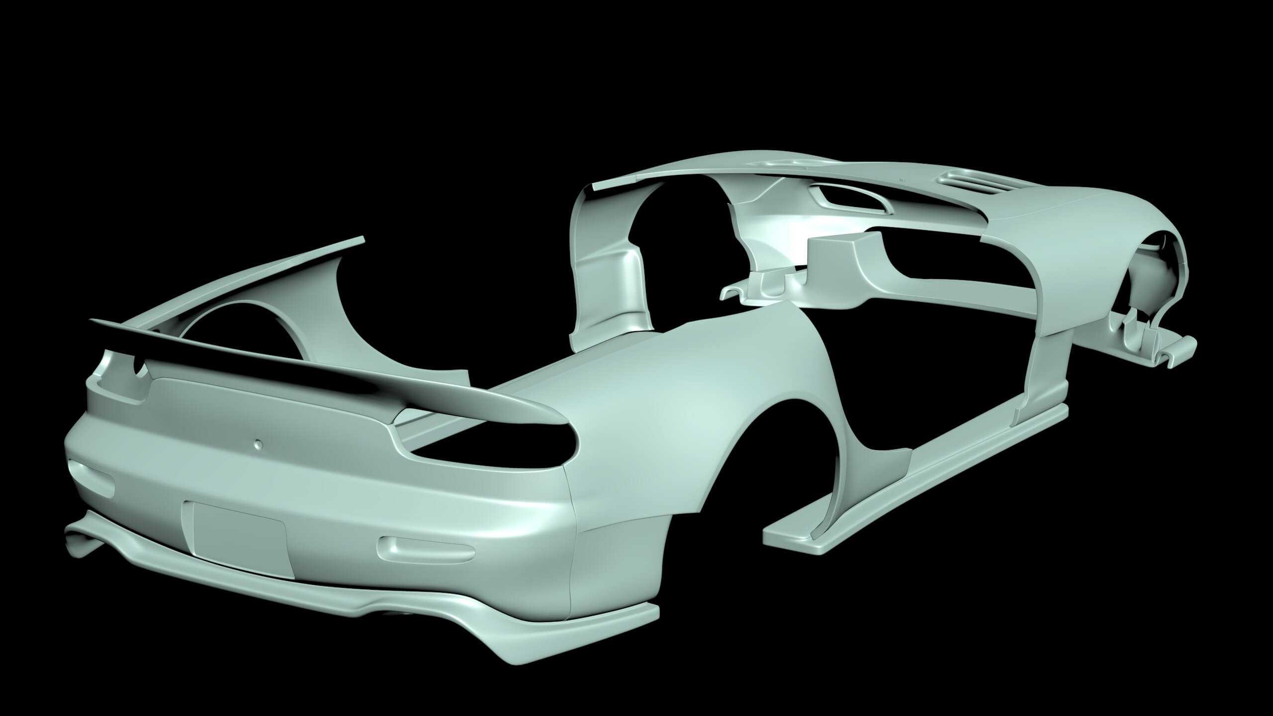 Mazda RX-7 Custom Body Kit Printable 3D Model by bayazoff