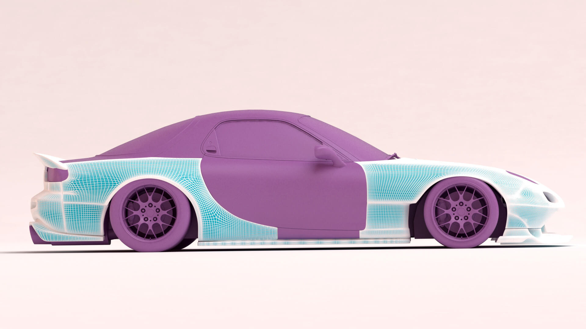 Mazda RX-7 Custom Body Kit Printable 3D Model by bayazoff