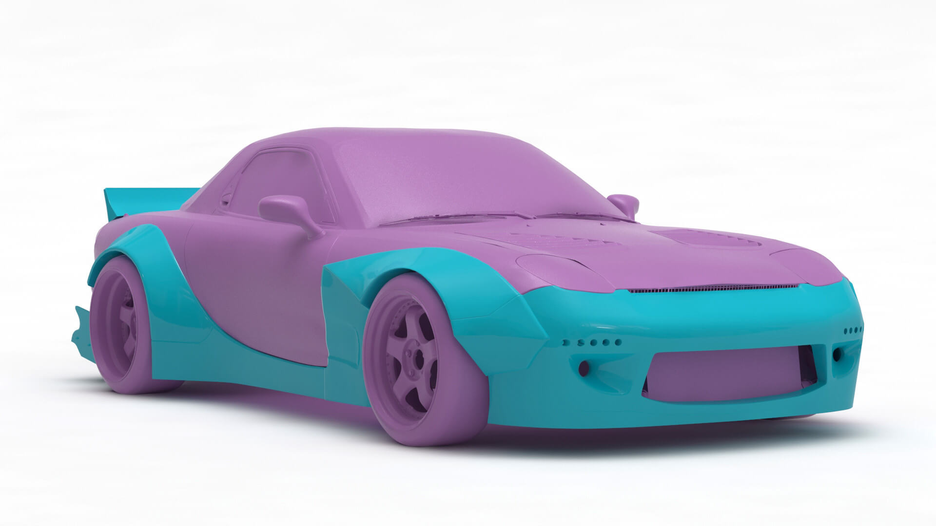 Mazda RX7 Rocket Bunny Print Kit - 3D Model by bayazoff