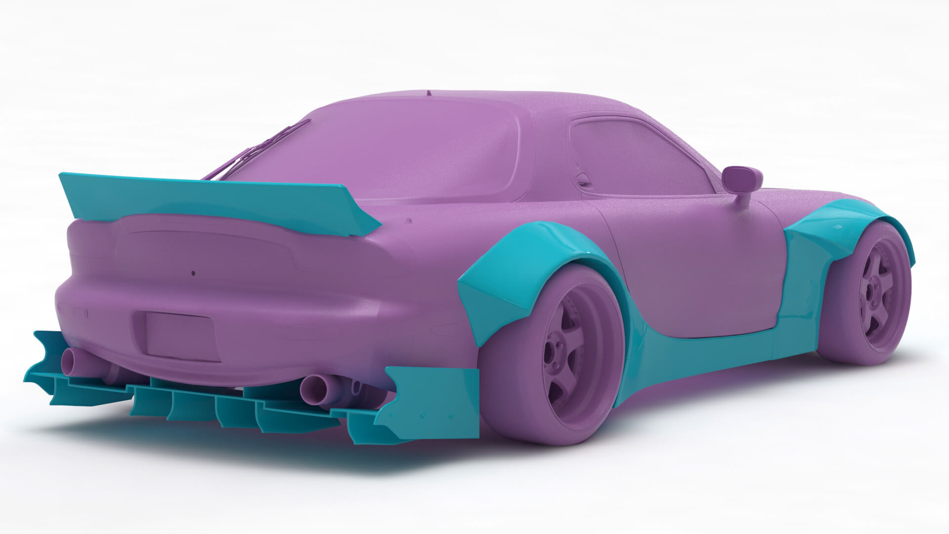 Mazda RX7 Rocket Bunny Print Kit - 3D Model by bayazoff