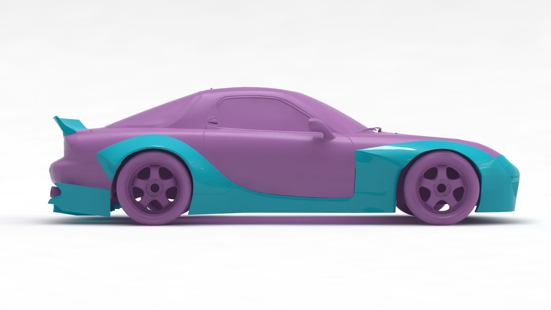 Mazda RX7 Rocket Bunny Print Kit - 3D Model by bayazoff