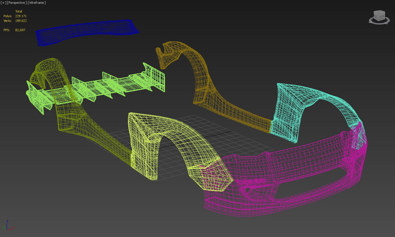 Mazda RX7 Rocket Bunny Print Kit - 3D Model by bayazoff