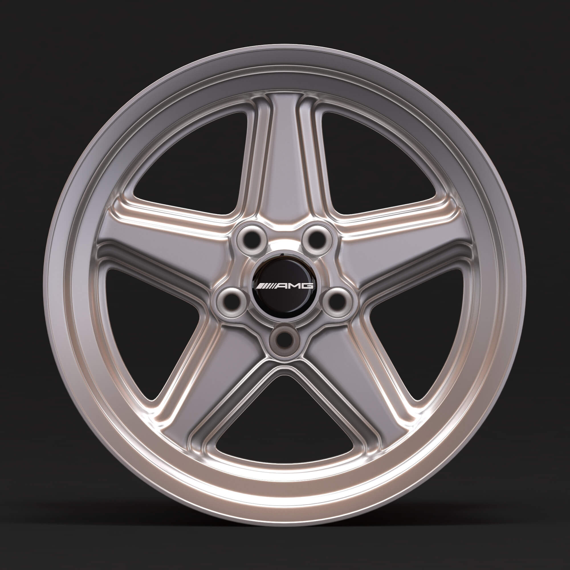 Mercedes AMG Penta Wheel Printable - 3D Print Model by bayazoff