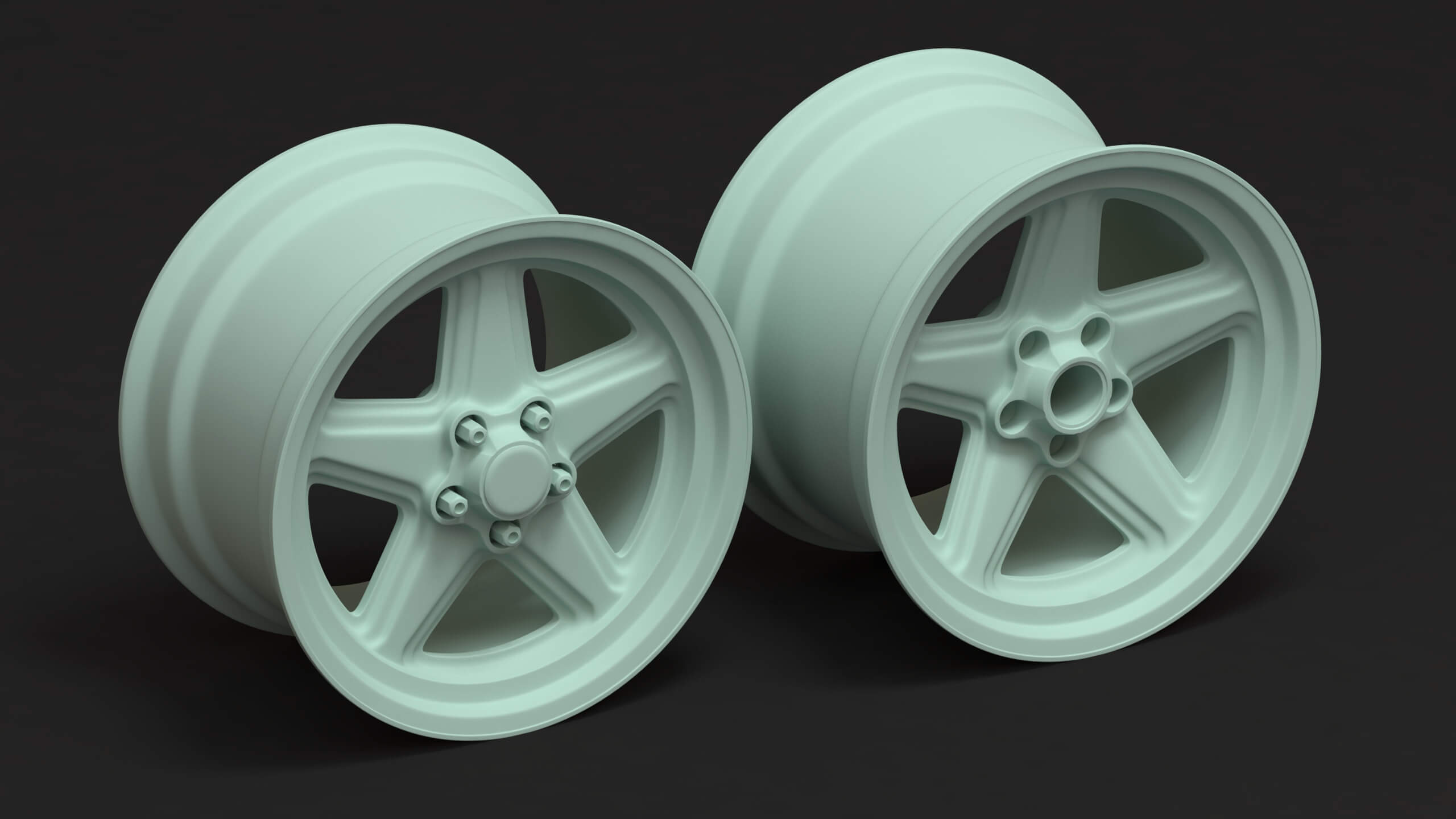 Mercedes AMG Penta Wheel Printable - 3D Print Model by bayazoff