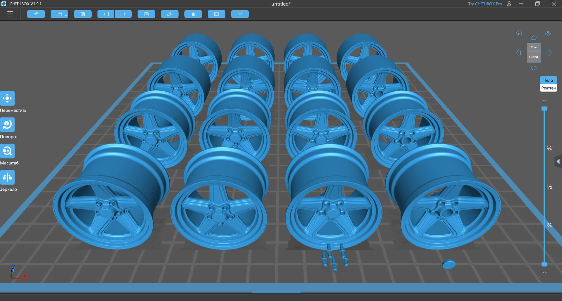 Mercedes AMG Penta Wheel Printable - 3D Model by bayazoff