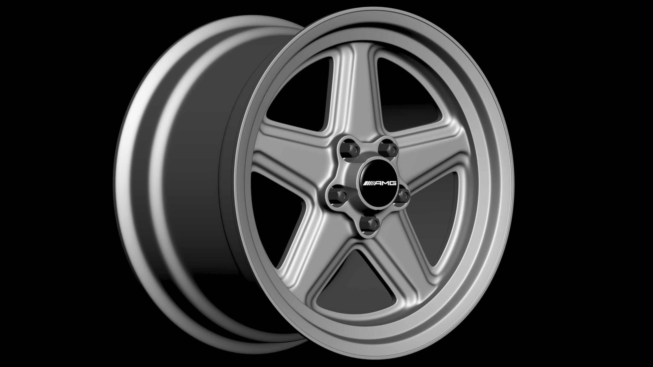 Mercedes AMG Penta Wheel Printable - 3D Model by bayazoff