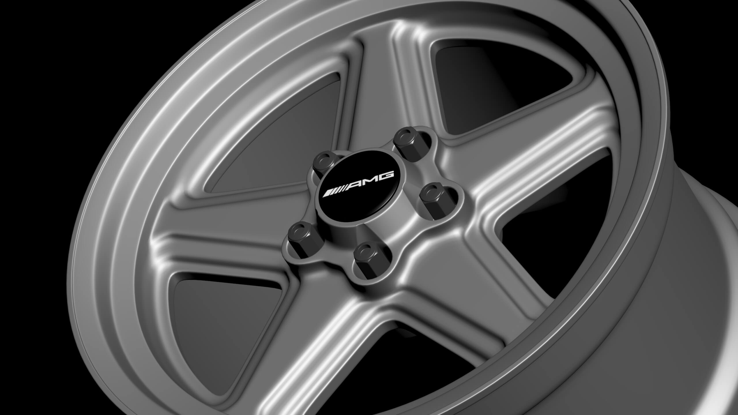 Mercedes AMG Penta Wheel Printable - 3D Model by bayazoff