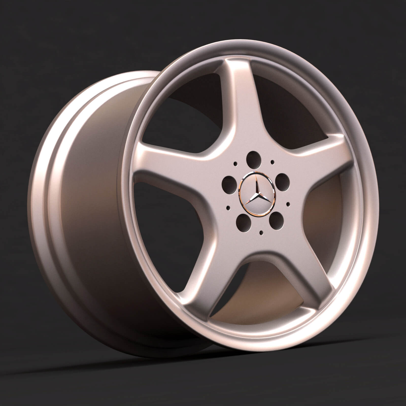 Mercedes-Benz AMG III Rim 3D Model by bayazoff