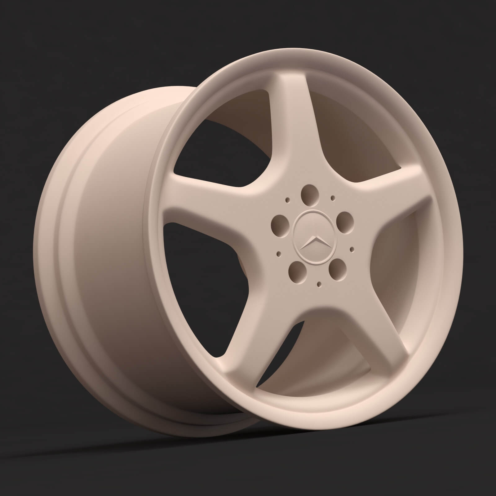 Mercedes-Benz AMG III Rim 3D Model by bayazoff
