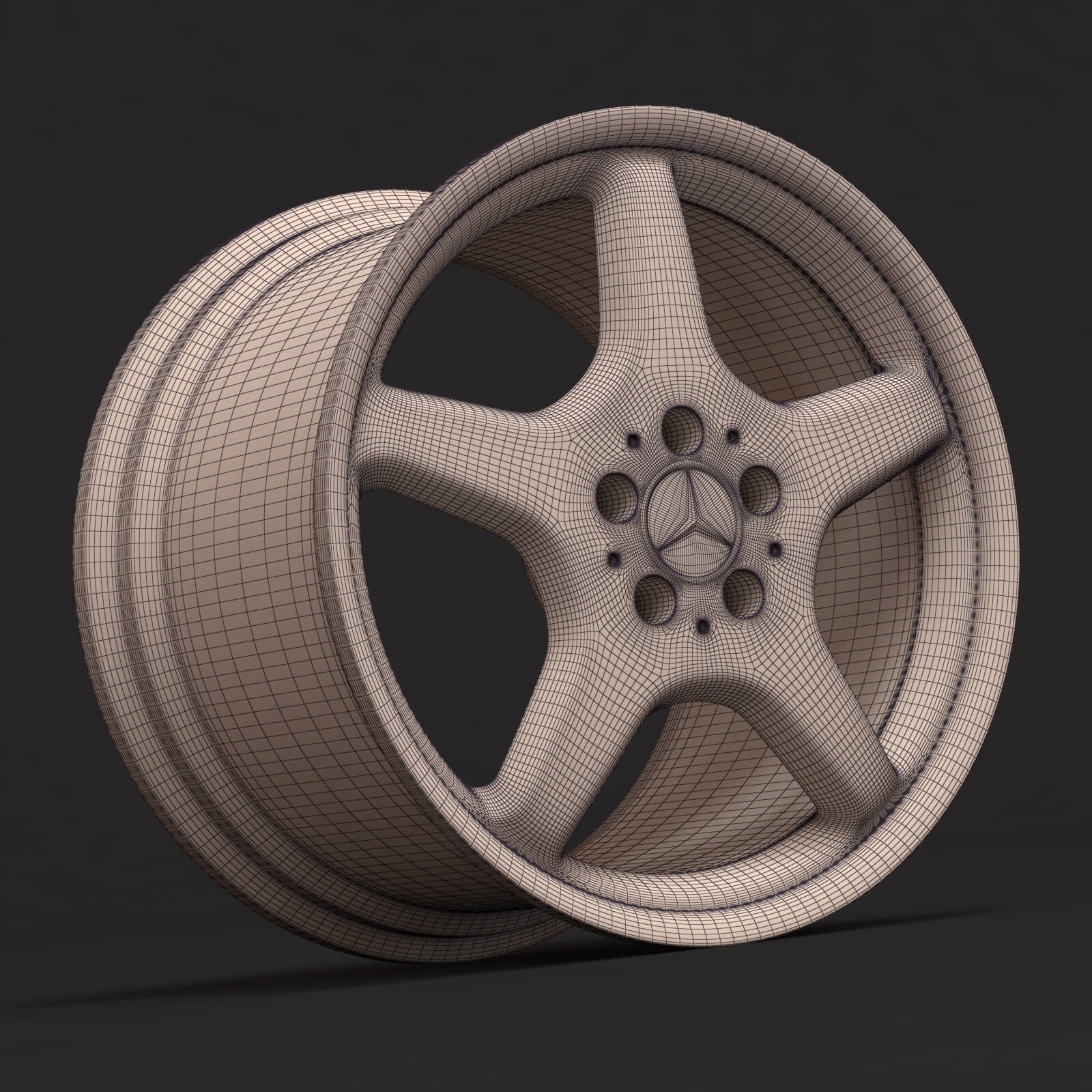 Mercedes-Benz AMG III Rim 3D Model by bayazoff