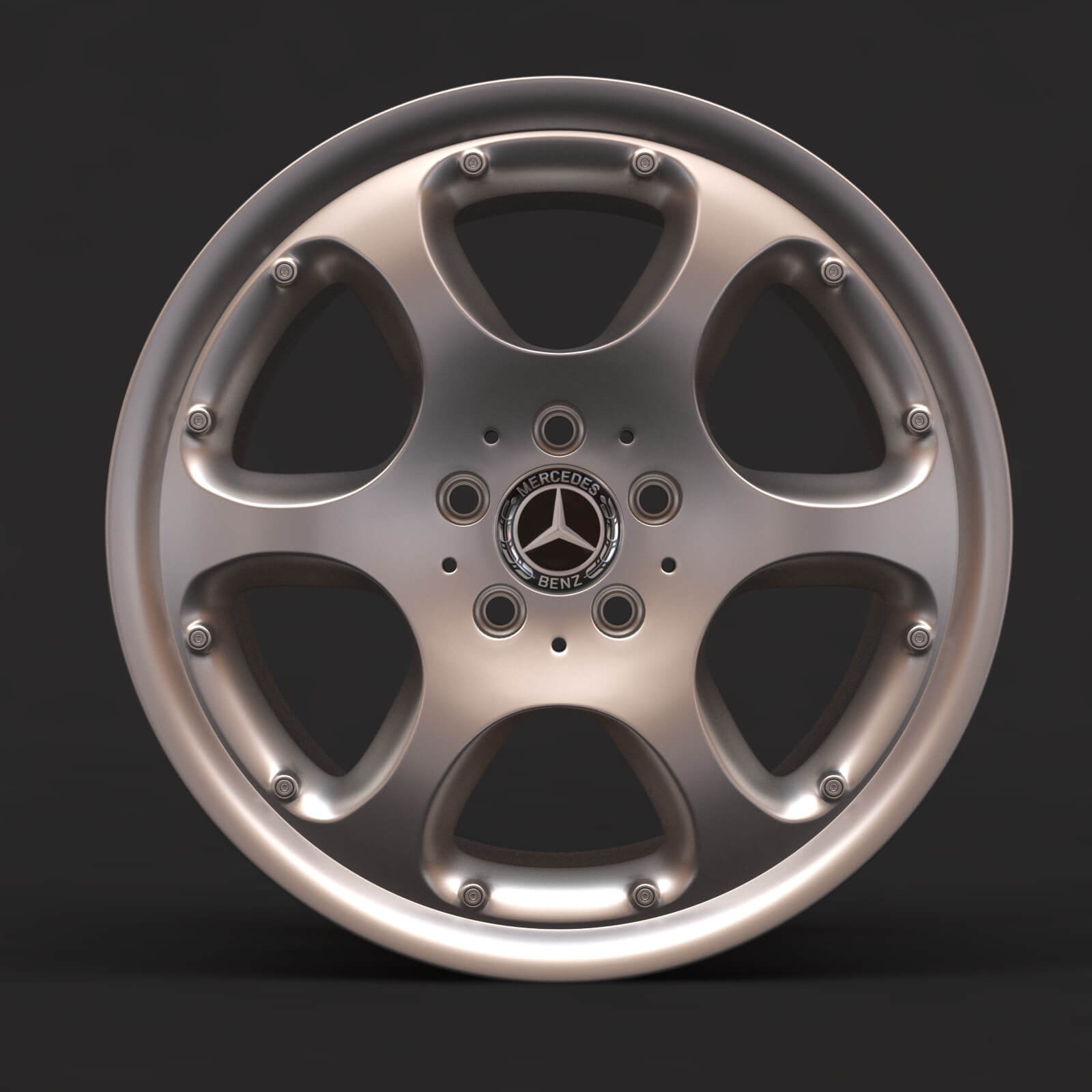 Mercedes-Benz Silver Arrow Wheel 3D Print Model by bayazoff