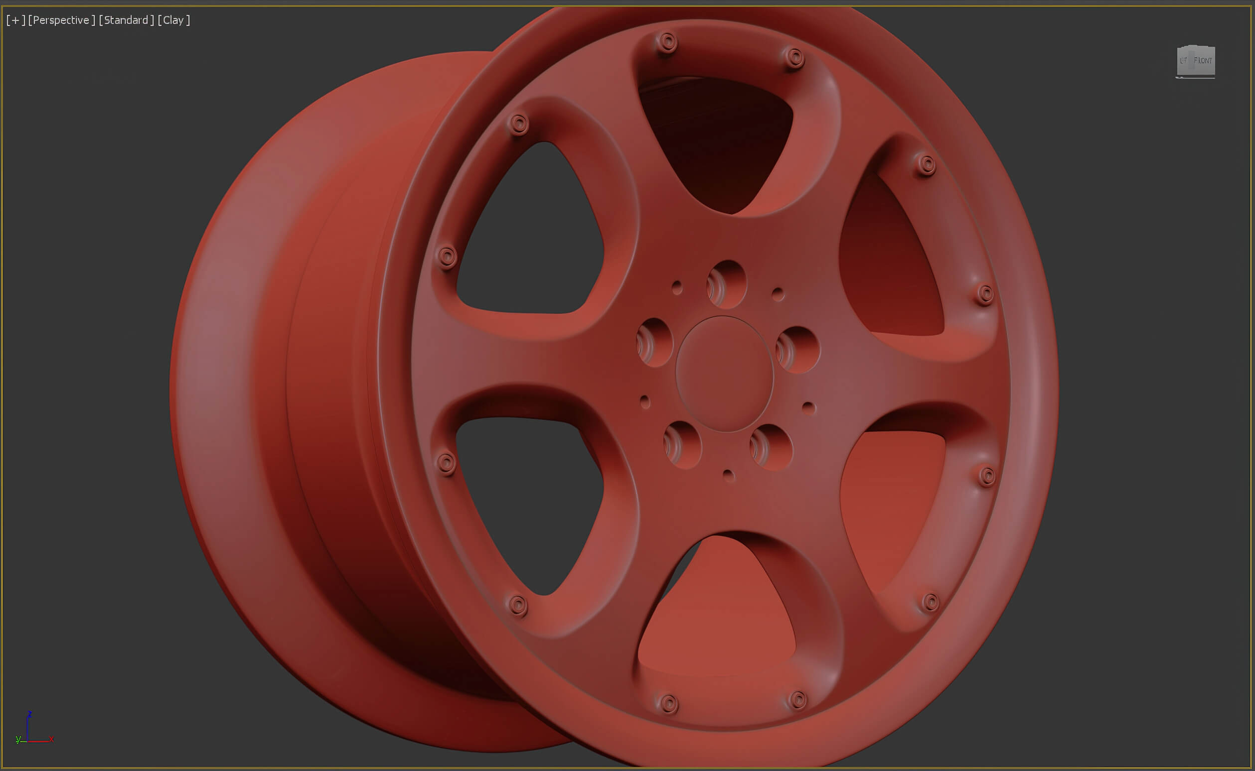 Mercedes-Benz Silver Arrow Wheel 3D Print Model by bayazoff