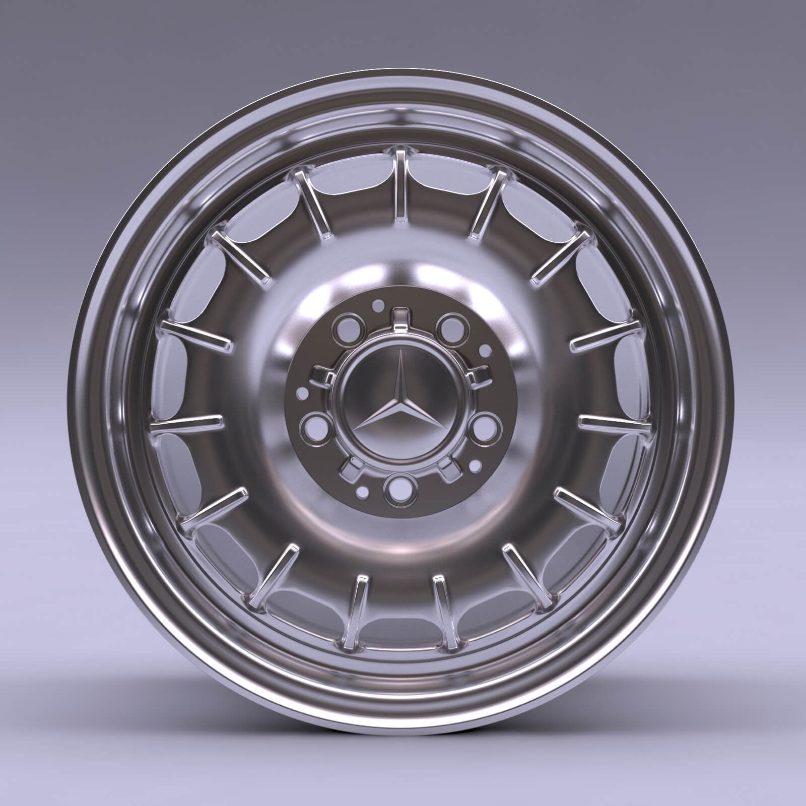 Mercedes Bundt Barock Rim Printable - 3D Print Model by bayazoff