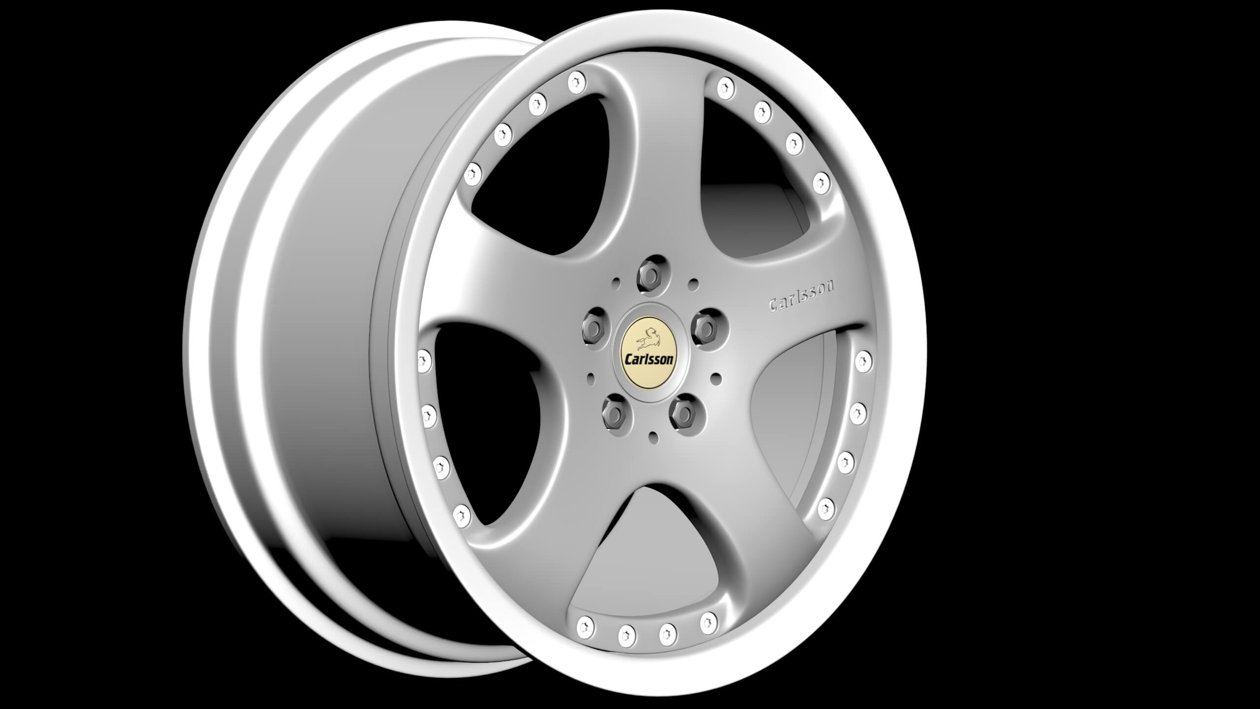 Mercedes Carlsson Wheels - 3D Print Model by bayazoff