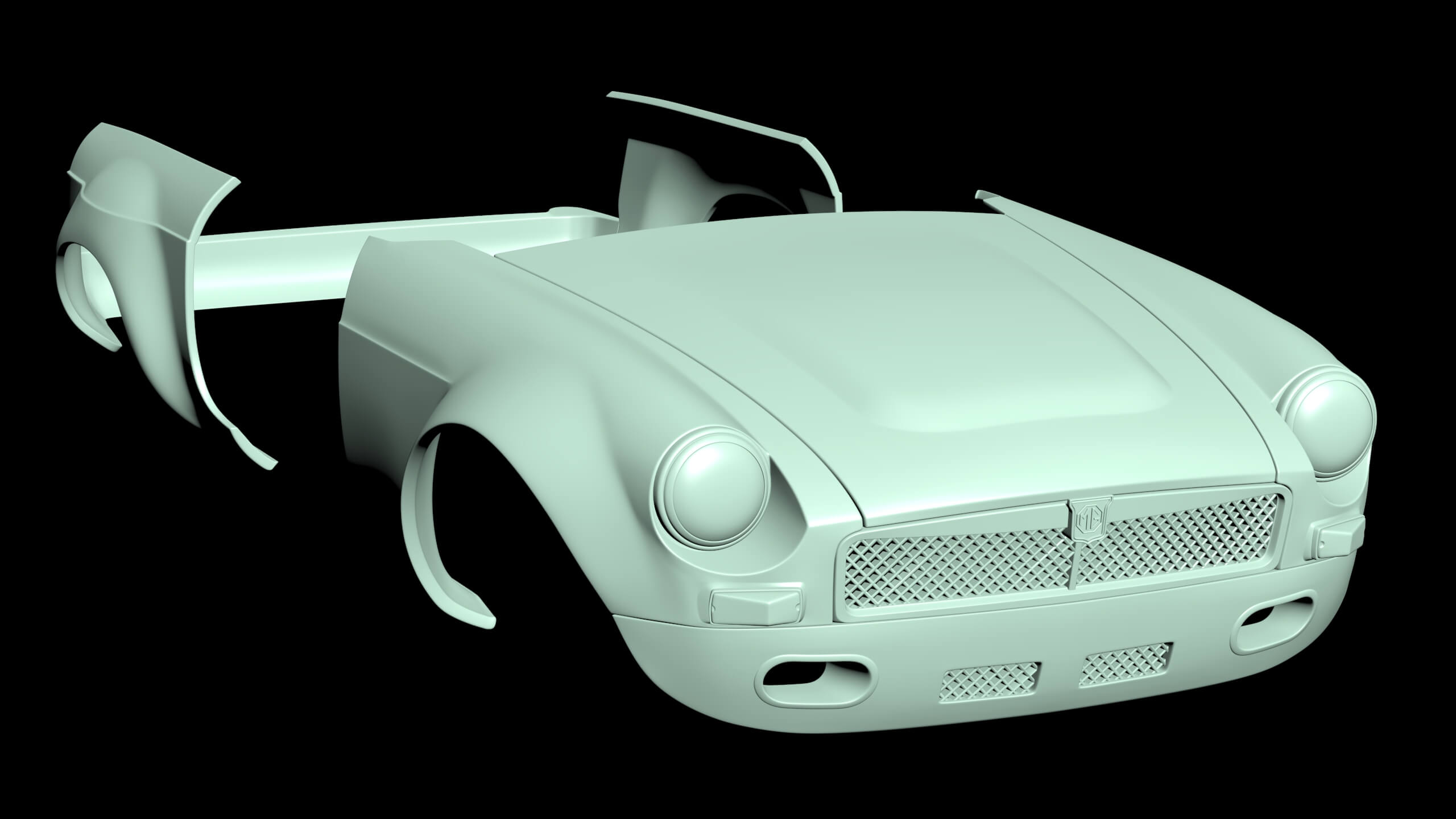 MGB Sebring Wing and Balance Kit - 3D Model by bayazoff