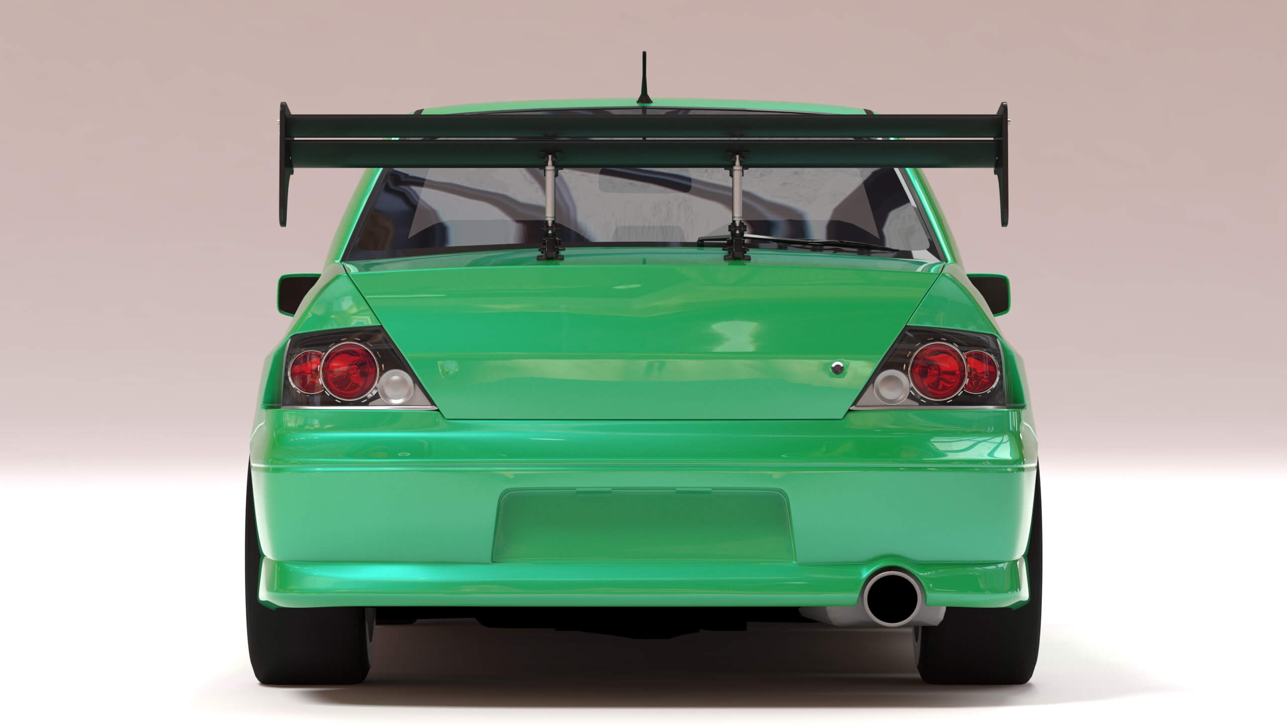 Mitsubishi Lancer VII Damd Body Kit and Addons - 3D Model by bayazoff