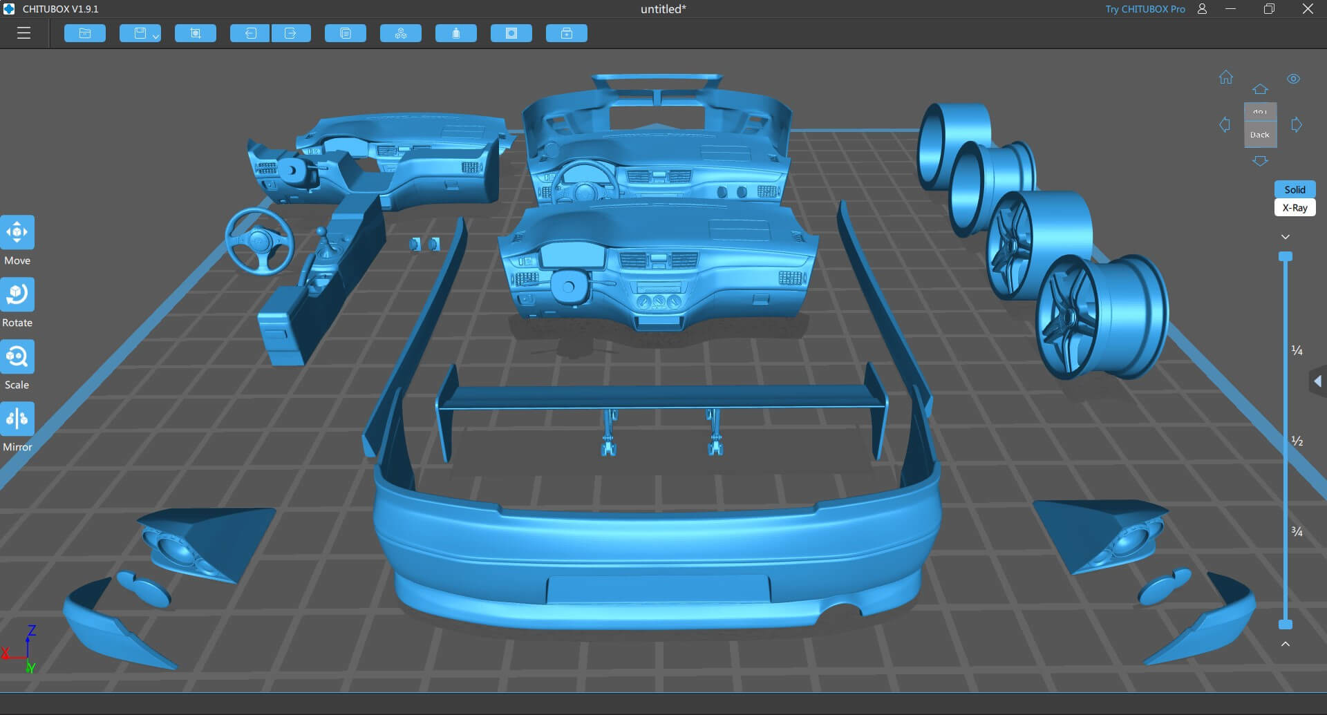 Mitsubishi Lancer VII Damd Body Kit and Addons - 3D Model by bayazoff