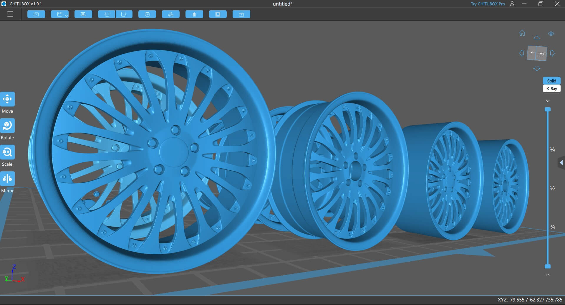 Modulare M1 Rim - 3D Print Model by bayazoff