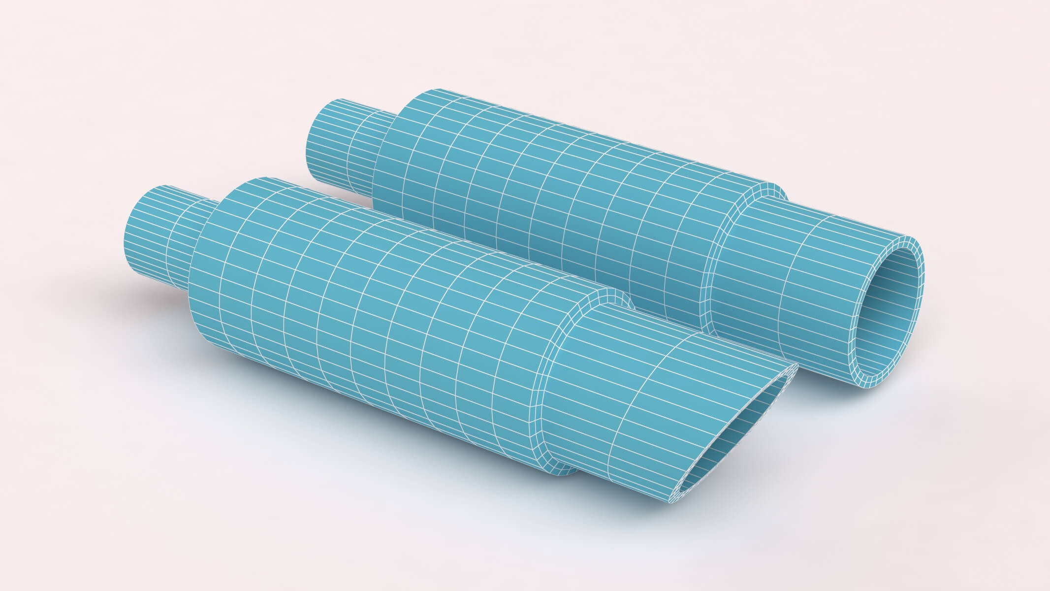 Muffler Pack 01 Printable - 3D Print Model by bayazoff