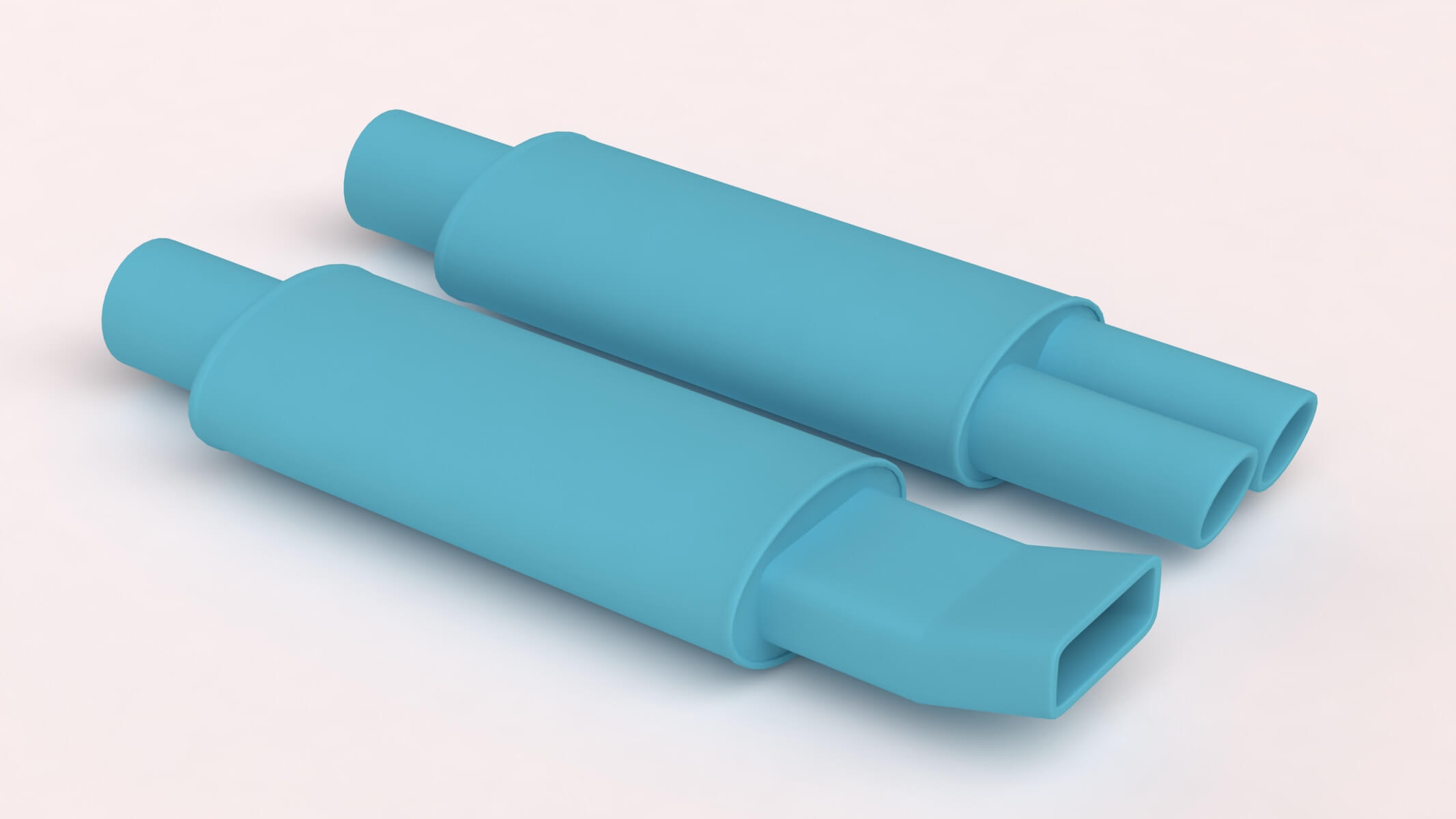 Muffler Pack 01 Printable - 3D Model by bayazoff