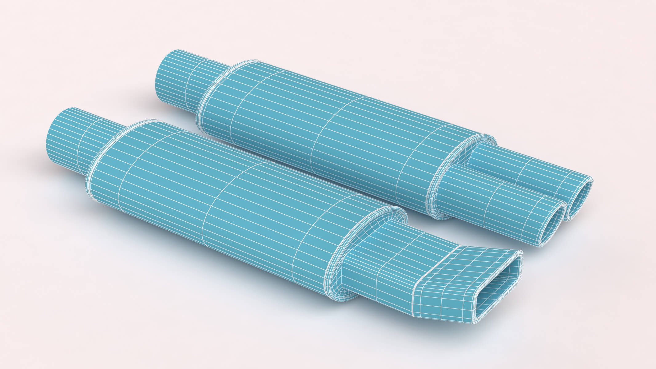 Muffler Pack 01 Printable - 3D Model by bayazoff